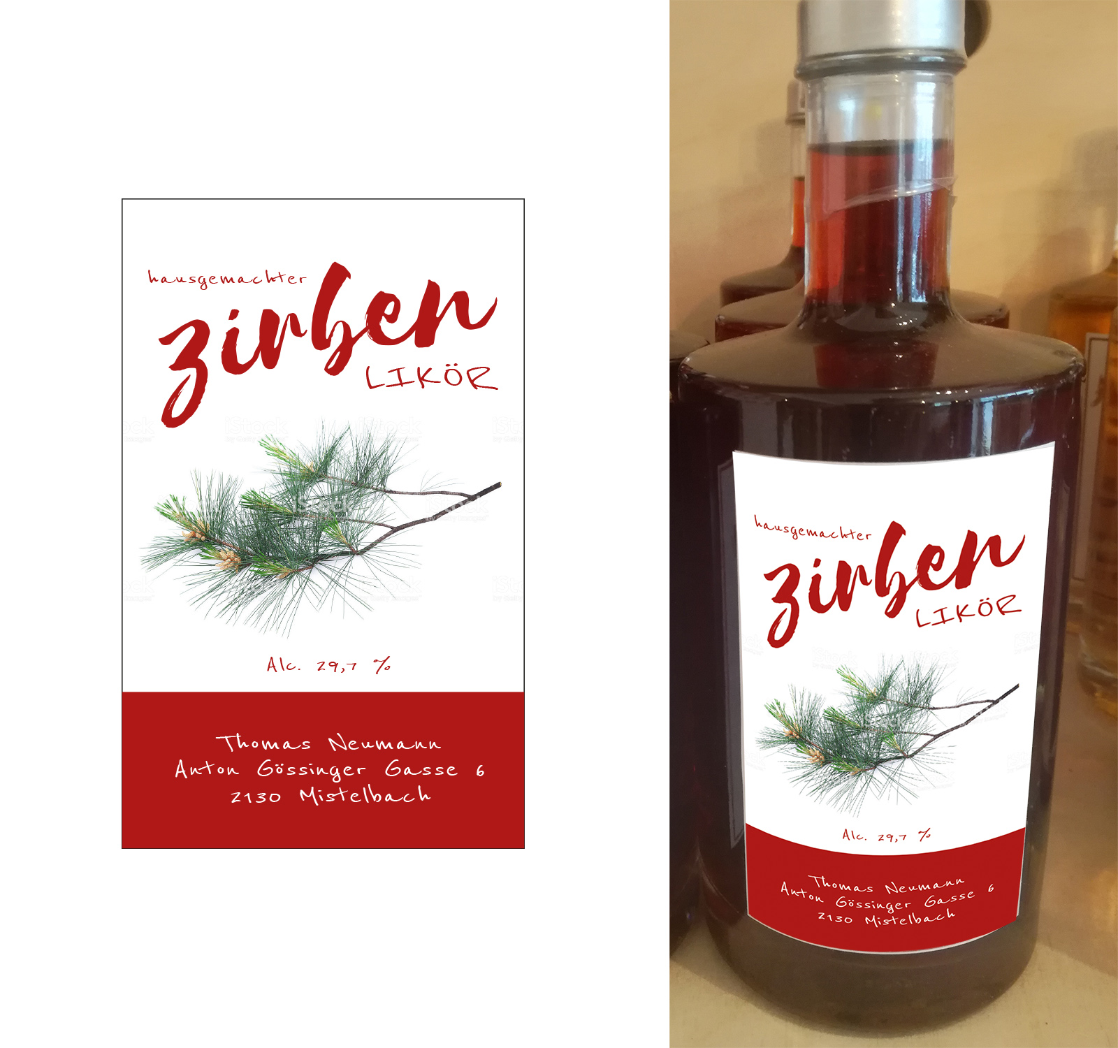Zeitloses Etiketten-Design für Zirbenlikör gesucht » Etiketten ...