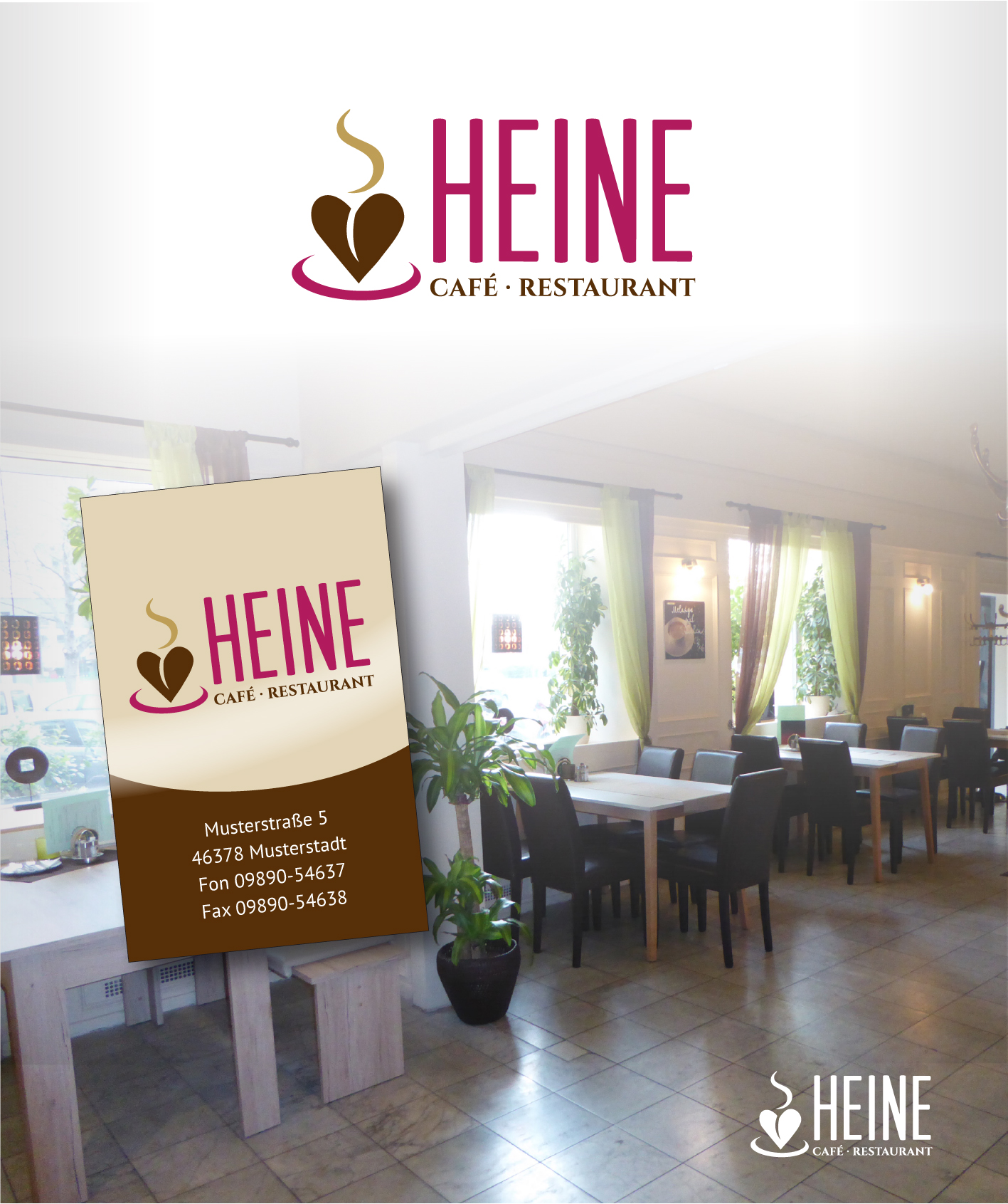 Cafe Heine » Corporate Design » designen-lassen.ch