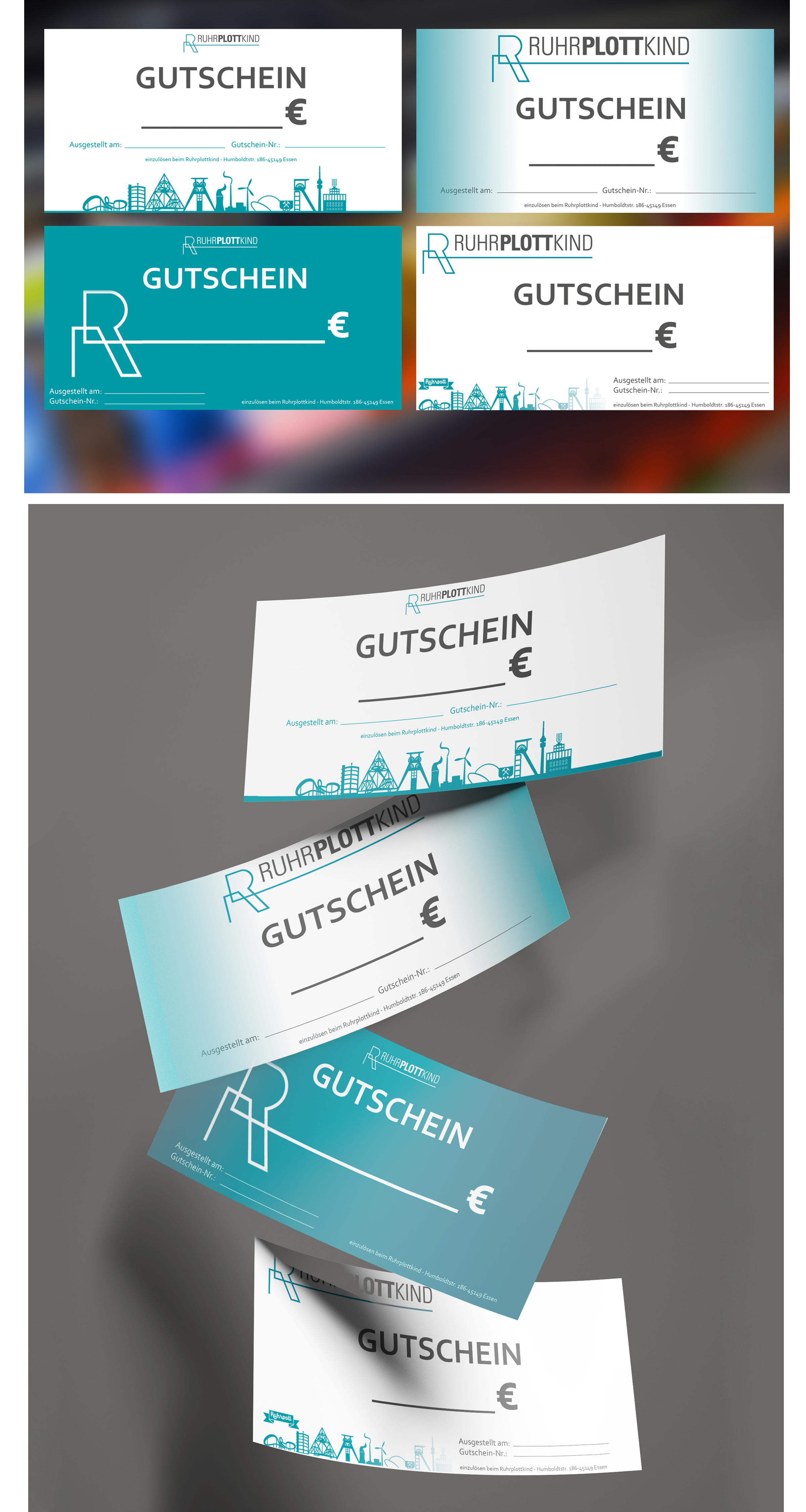 Gutschein-Design für Einzelhandel für Plotterfol.. » Gutschein-Design ...