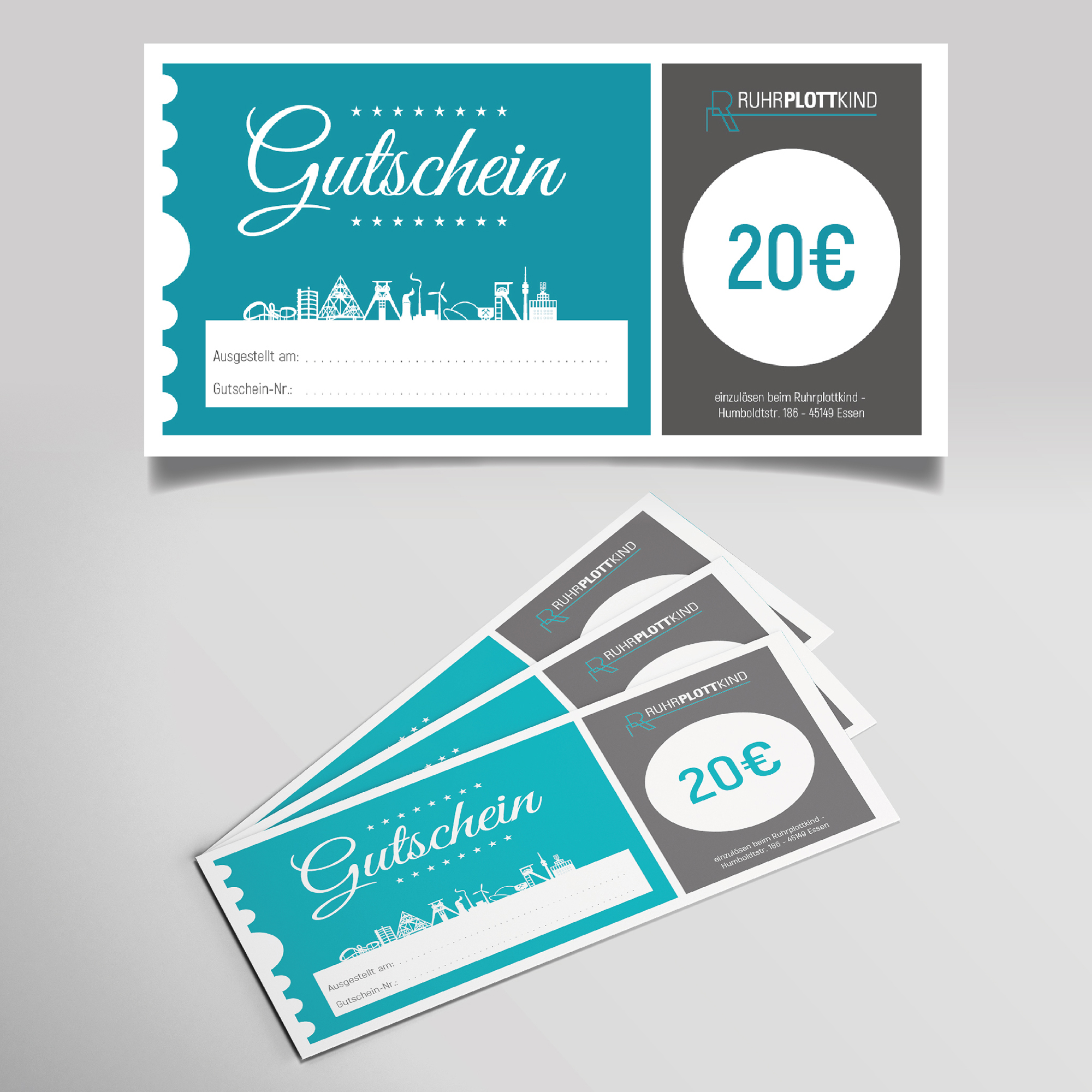 Gutschein-Design für Einzelhandel für Plotterfol.. » Gutschein-Design ...