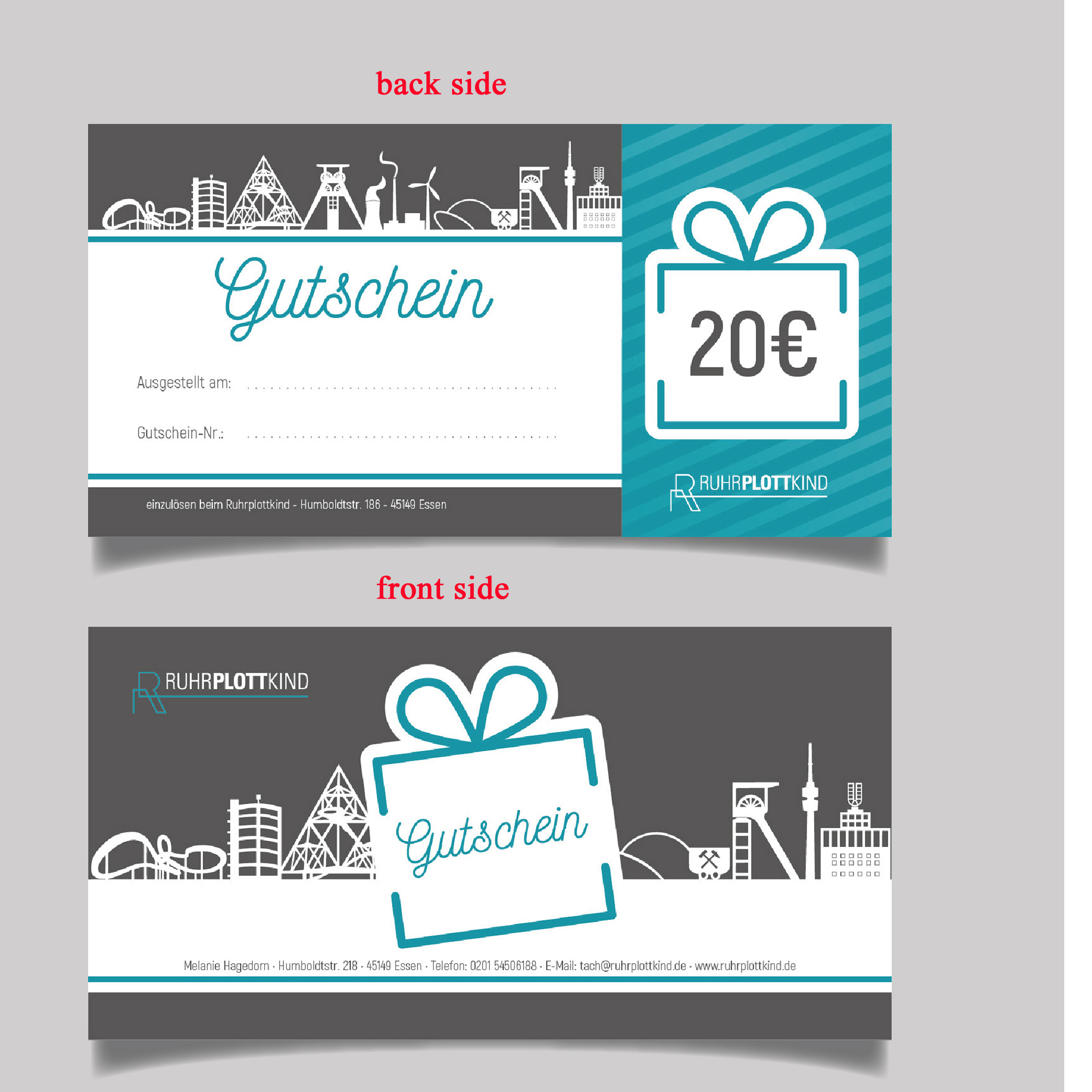 Gutschein-Design für Einzelhandel für Plotterfol.. » Gutschein-Design ...