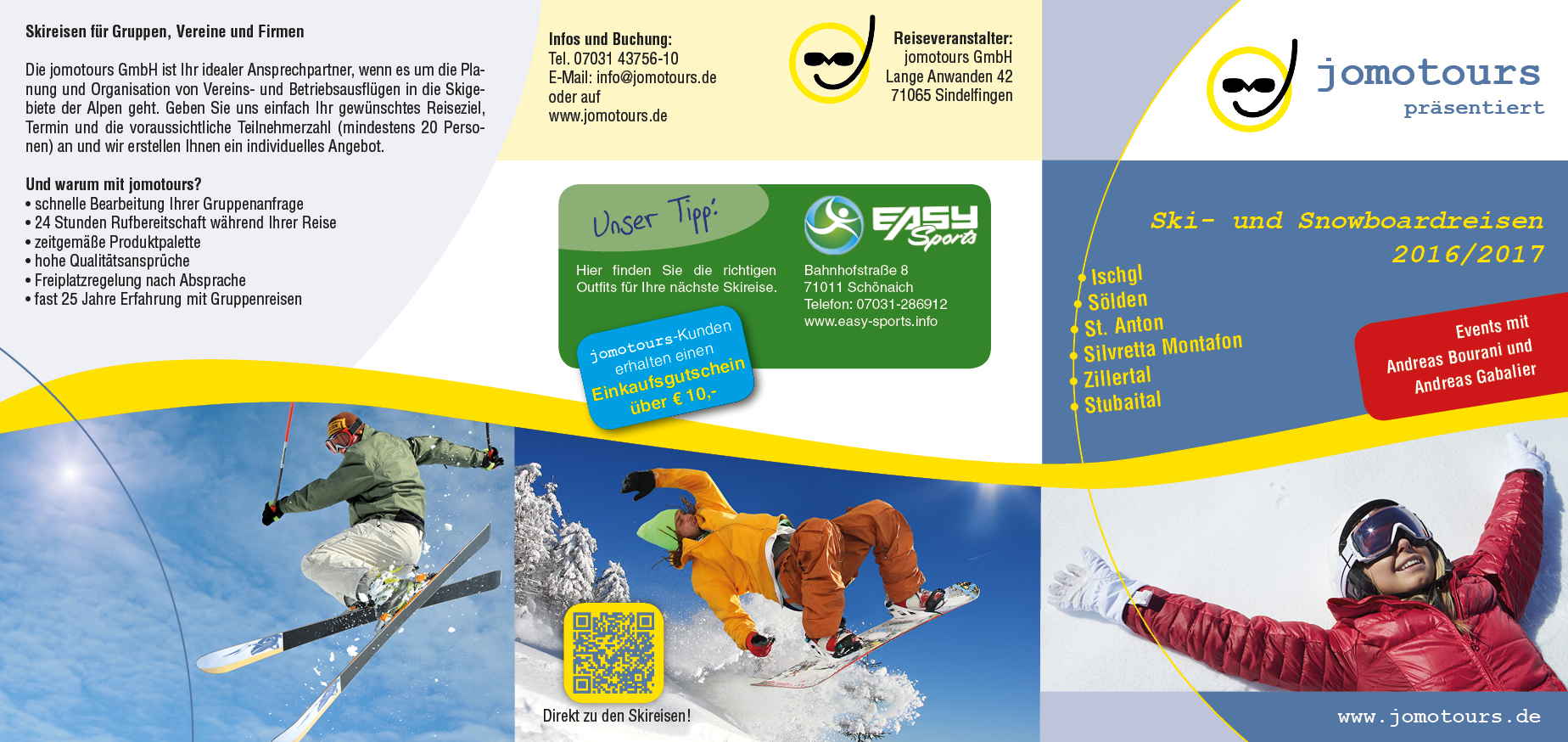 Flyer-Design für Skireisen » Flyer-Design » designenlassen.at