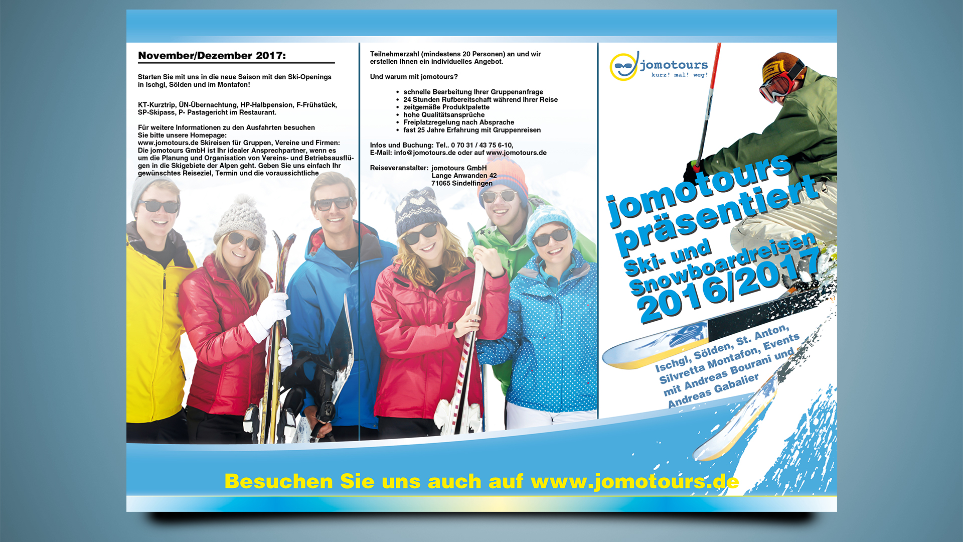 Flyer-Design für Skireisen » Flyer-Design » designenlassen.at