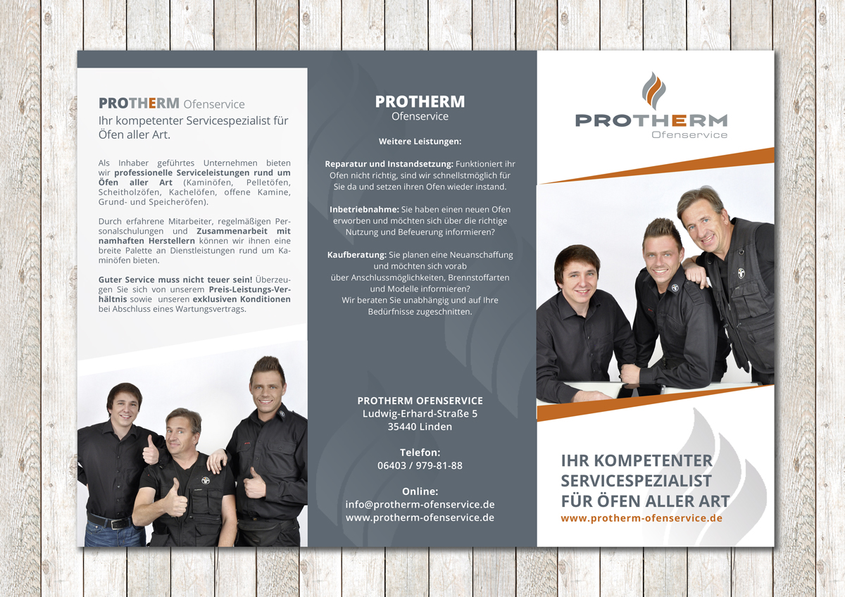 Flyer-Design für Ofenservice Firma » Flyer-Design » designenlassen.de