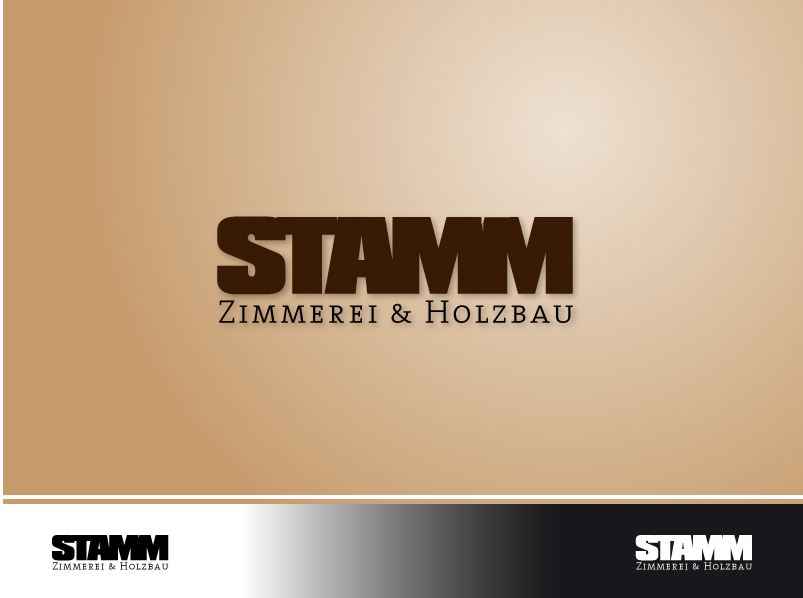 Logoerstellung Zimmerei & Holzbau Stamm » Logo-Design » designenlassen.de