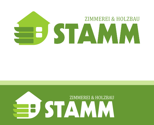 Logoerstellung Zimmerei & Holzbau Stamm » Logo-Design » designenlassen.de