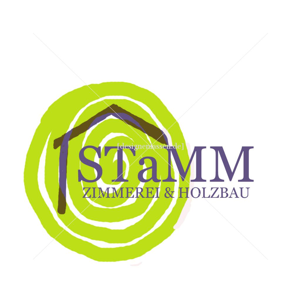 Logoerstellung Zimmerei & Holzbau Stamm » Logo-Design » designenlassen.de