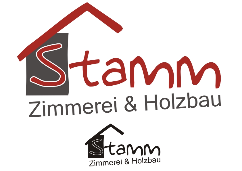 Logoerstellung Zimmerei & Holzbau Stamm » Logo-Design » designenlassen.at
