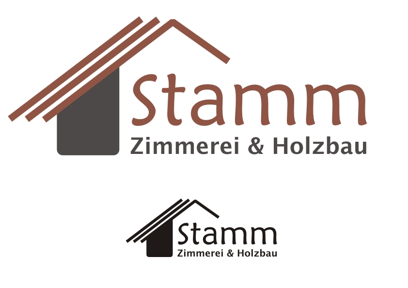 Logoerstellung Zimmerei & Holzbau Stamm » Logo-Design » designenlassen.de