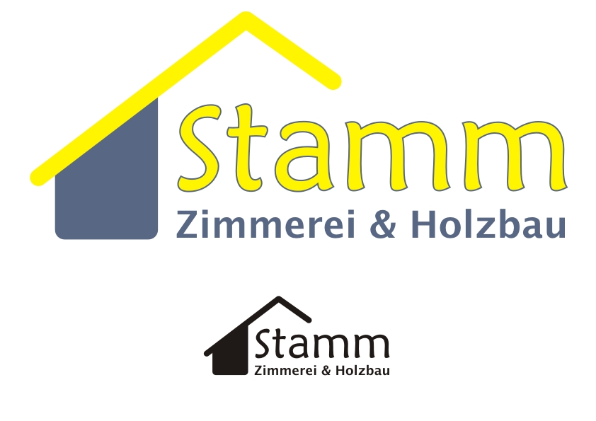 Logoerstellung Zimmerei & Holzbau Stamm » Logo-Design » designenlassen.at