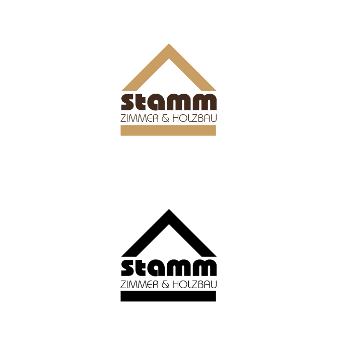 Logoerstellung Zimmerei & Holzbau Stamm » Logo-Design » designenlassen.at