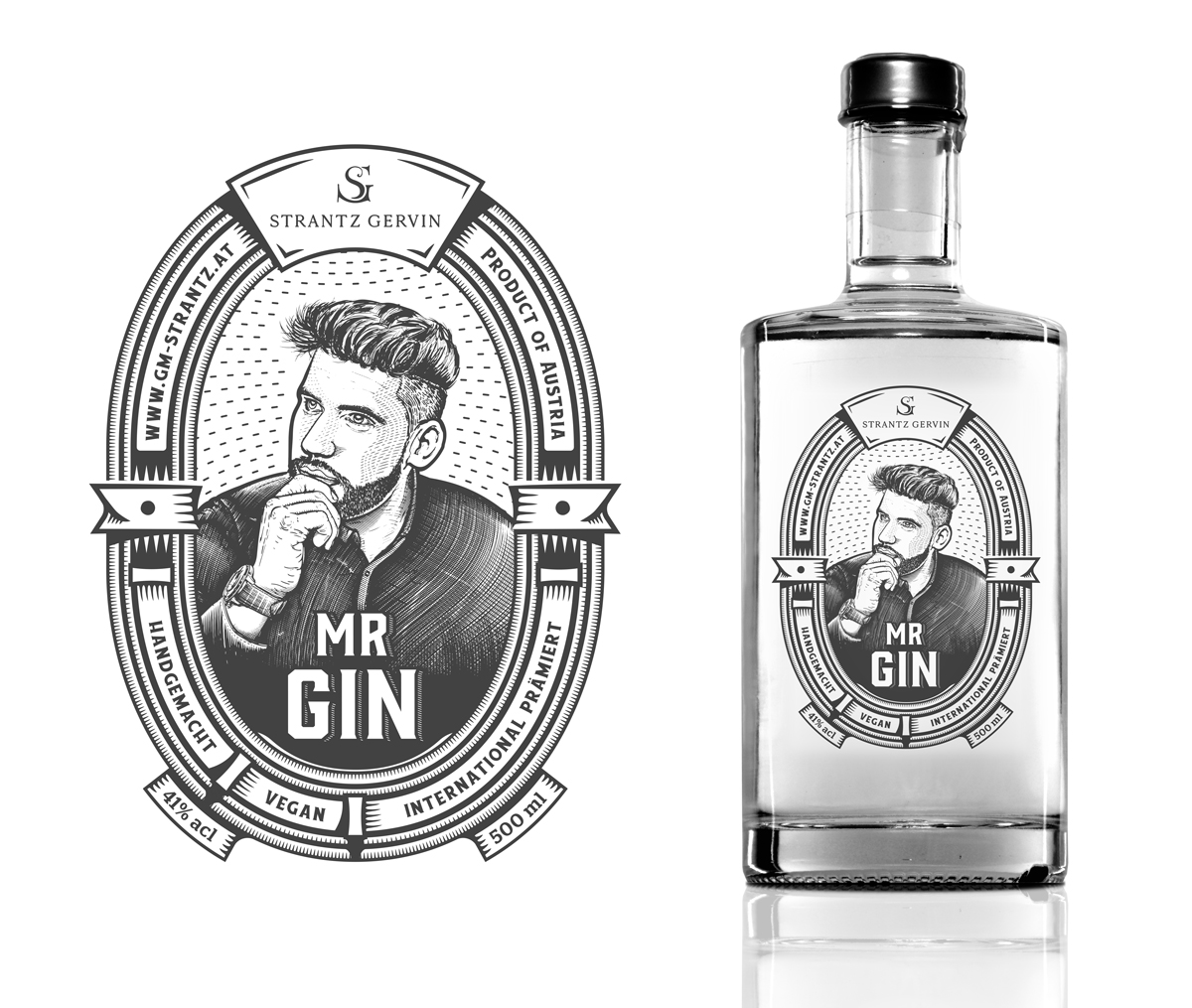 Etiketten-Design für Gin » Etiketten » Briefing » designenlassen.de