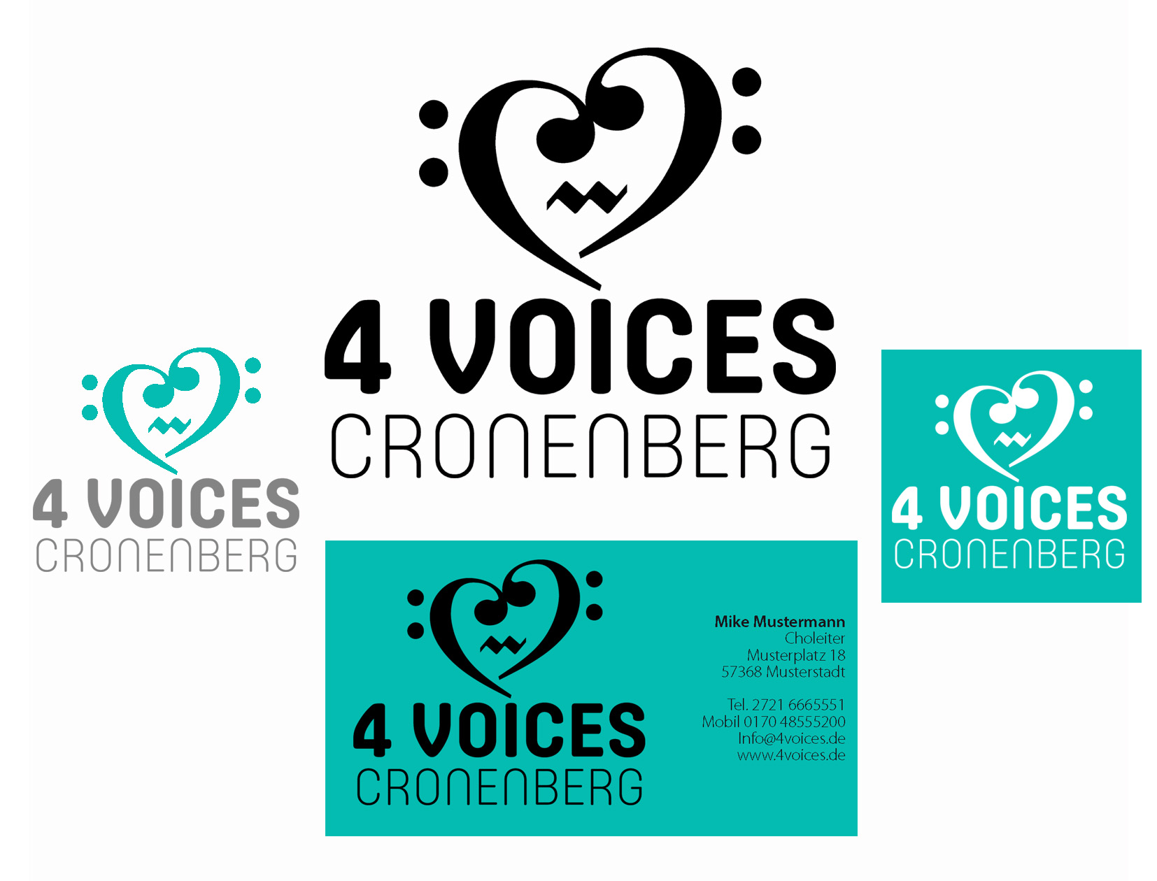 Logo-Design für den gemischten Chor 4 Voices Cro.. » Logo-Design ...