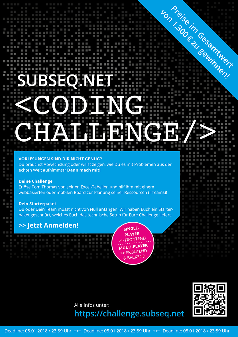 Plakat-Design für Coding Challenge » Plakat-Design » designenlassen.de