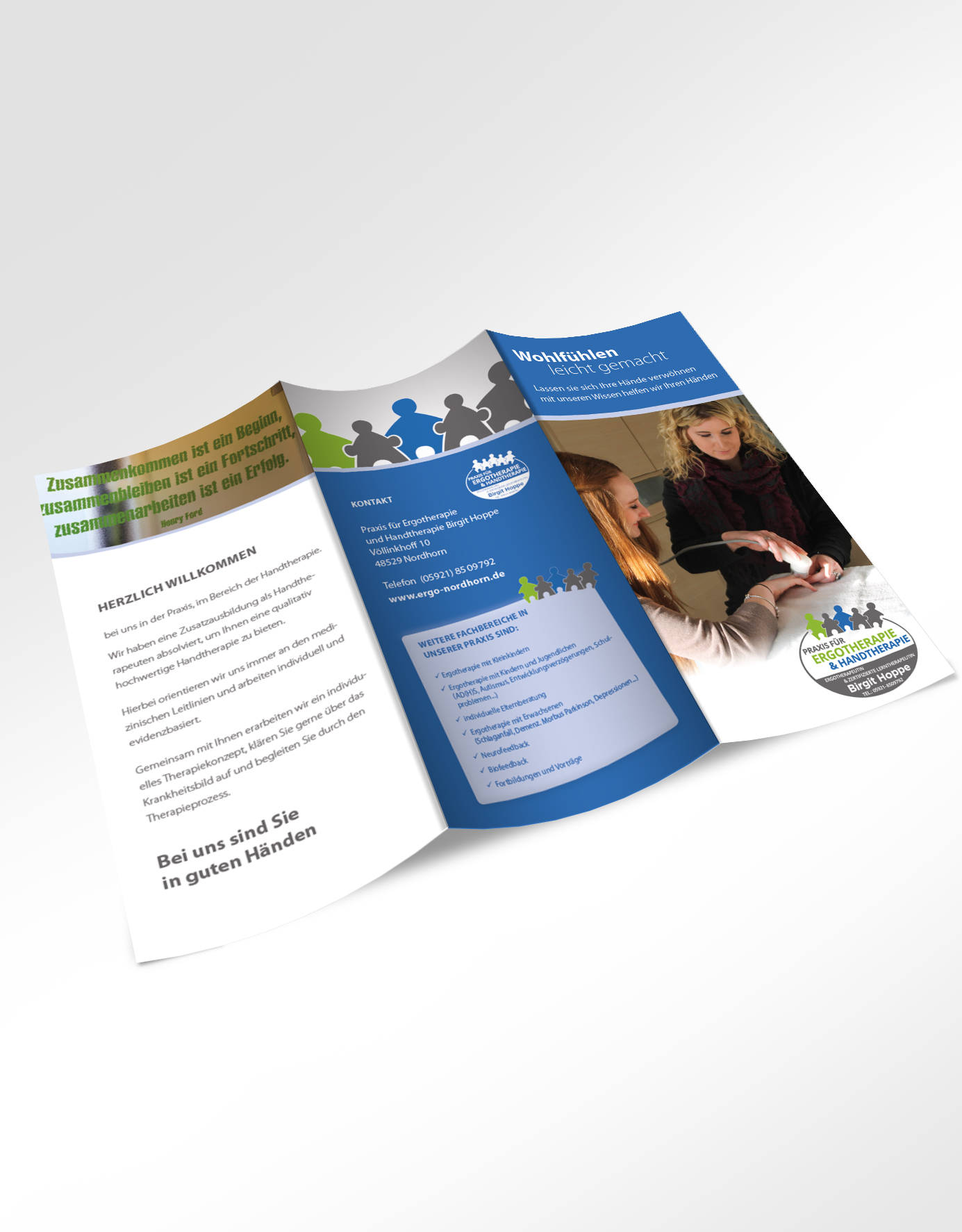 Praxis für Ergotherapie sucht aussagekräftigen F.. » Flyer-Design ...