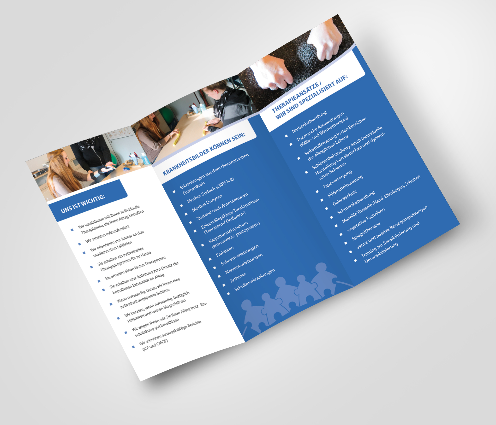 Praxis für Ergotherapie sucht aussagekräftigen F.. » Flyer-Design ...