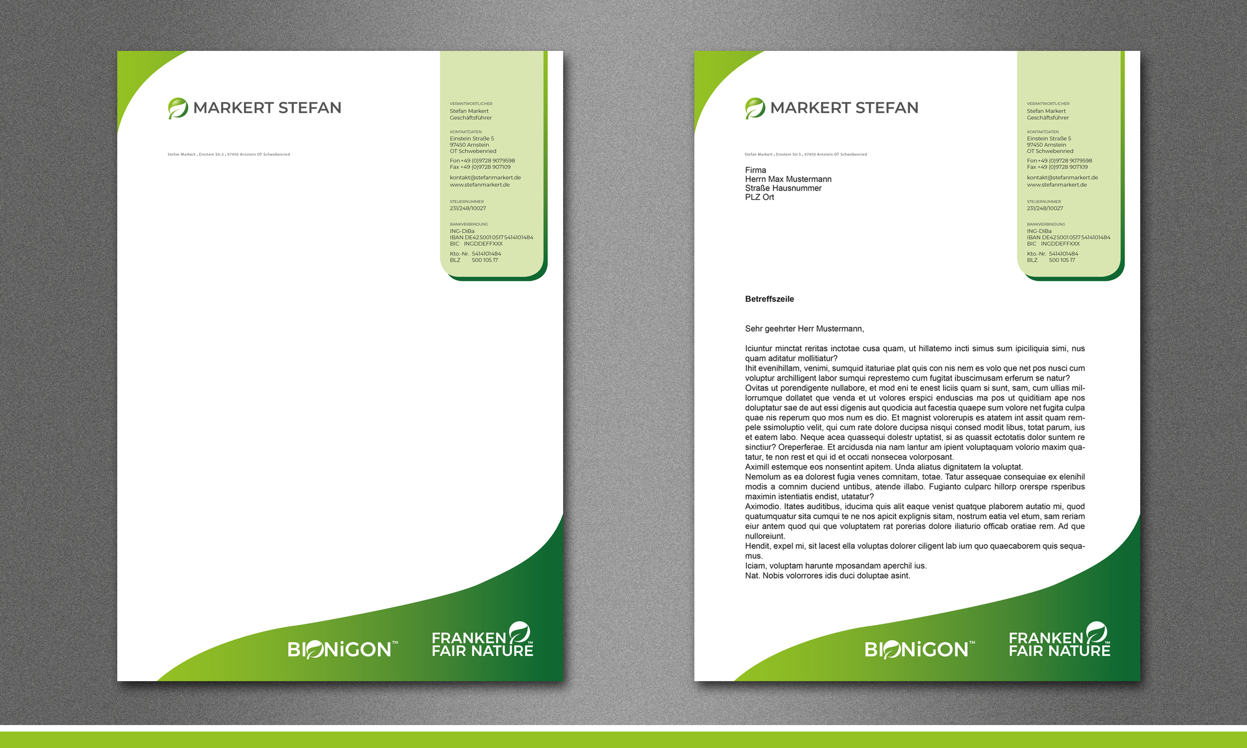 Briefpapier für Betrieb aus der Landwirtschaft » Stationery ...