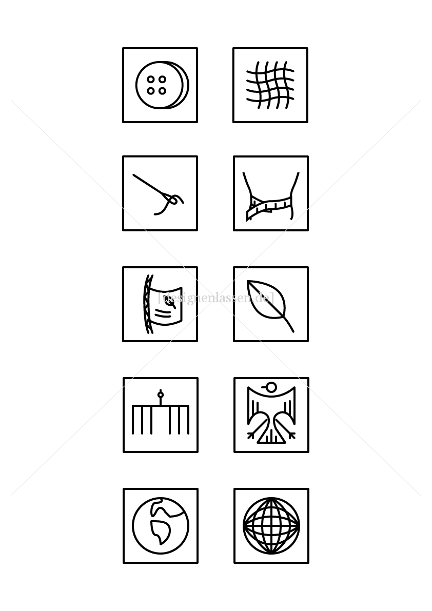 8 Piktogramme... » Icon-Design » designenlassen.de