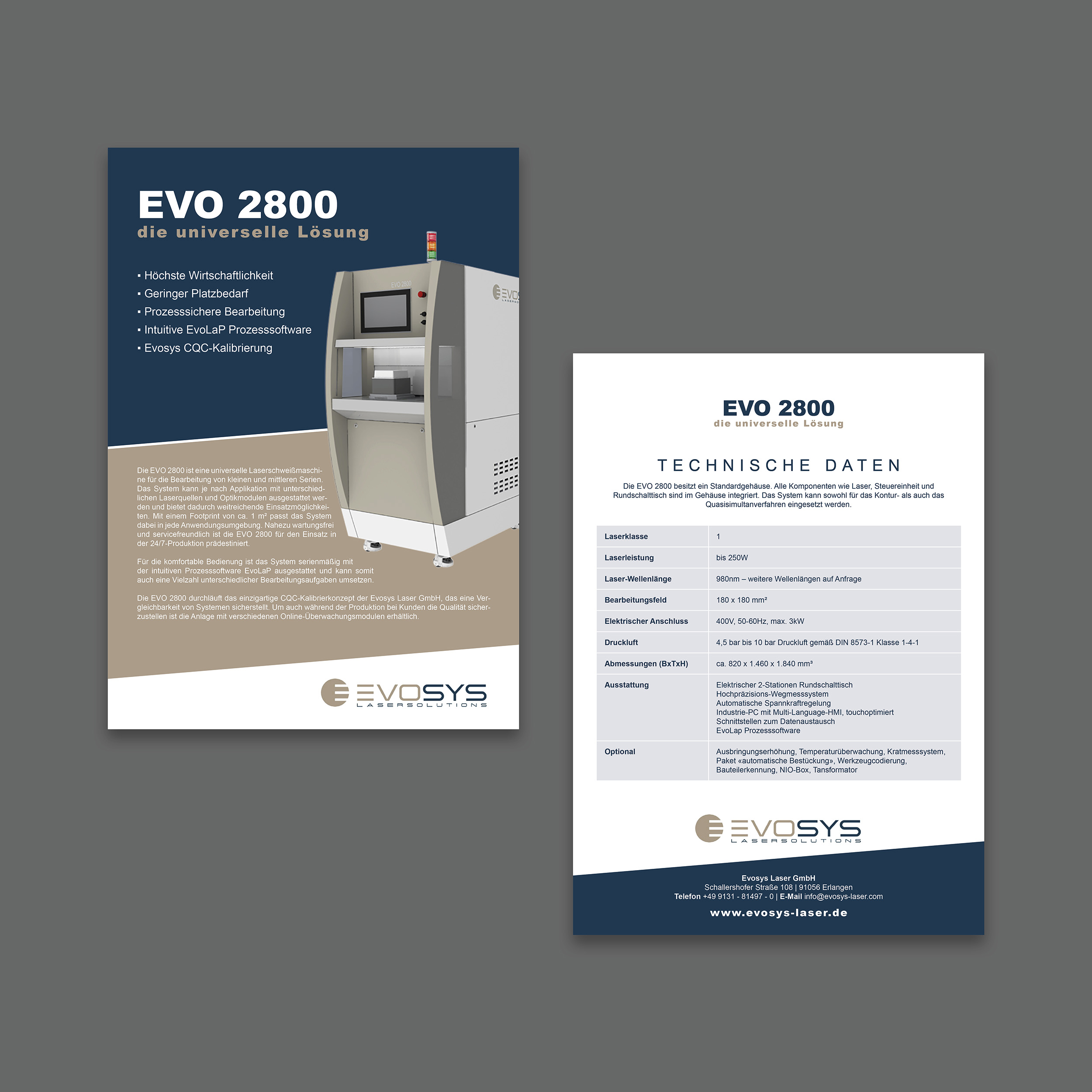 Flyer-Design für Vorstellung einer Maschine » Flyer-Design ...