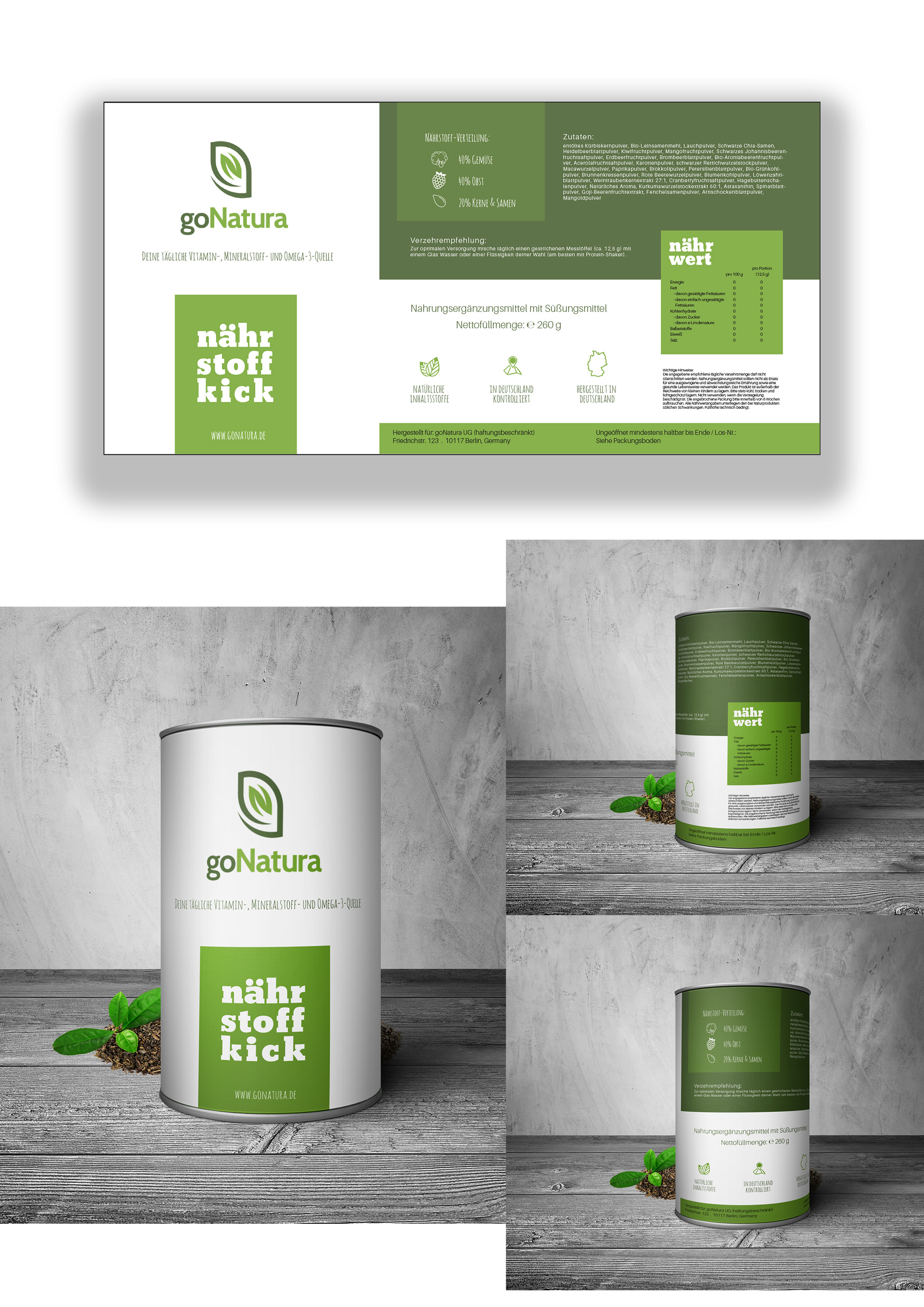 Etiketten-Design für Nahrungsergänzungsmittel » Etiketten » Briefing ...