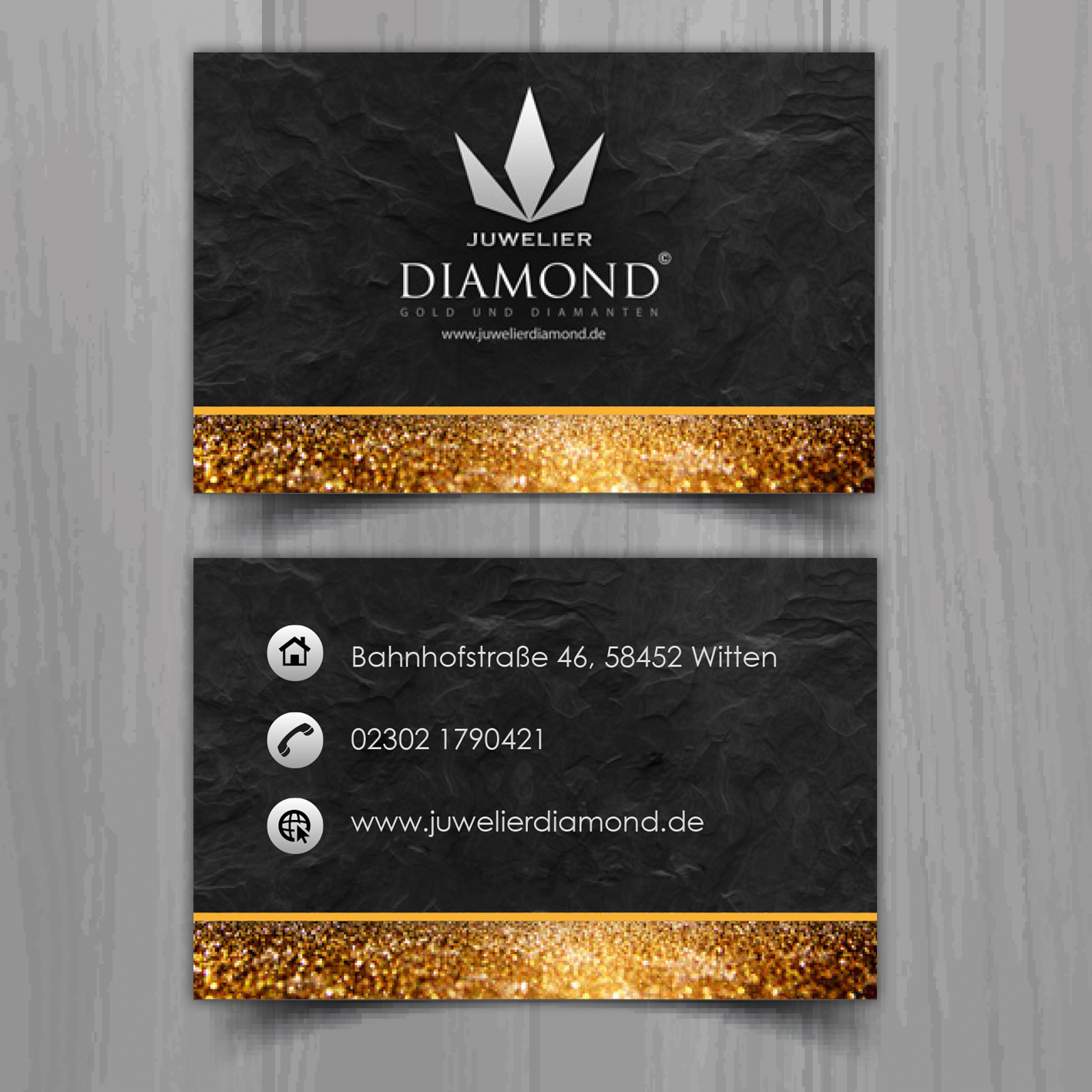Visitenkarten-Design für Juwelier Geschäft Gold&.. » Visitenkarten ...