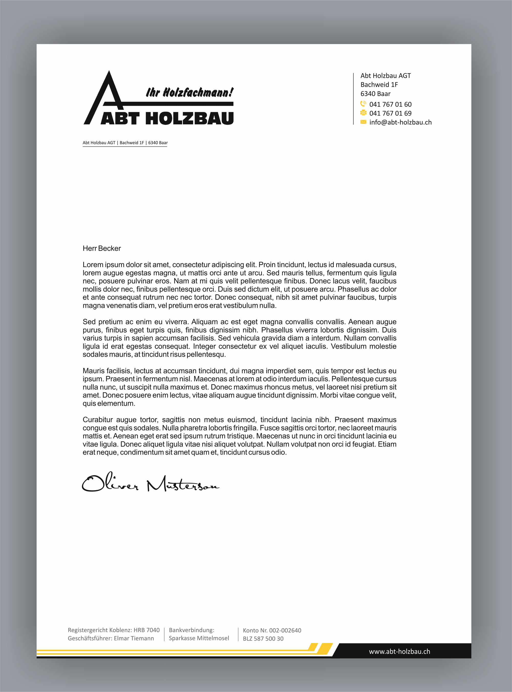 Layout für Offerten » Geschäftspapiere » designenlassen.de