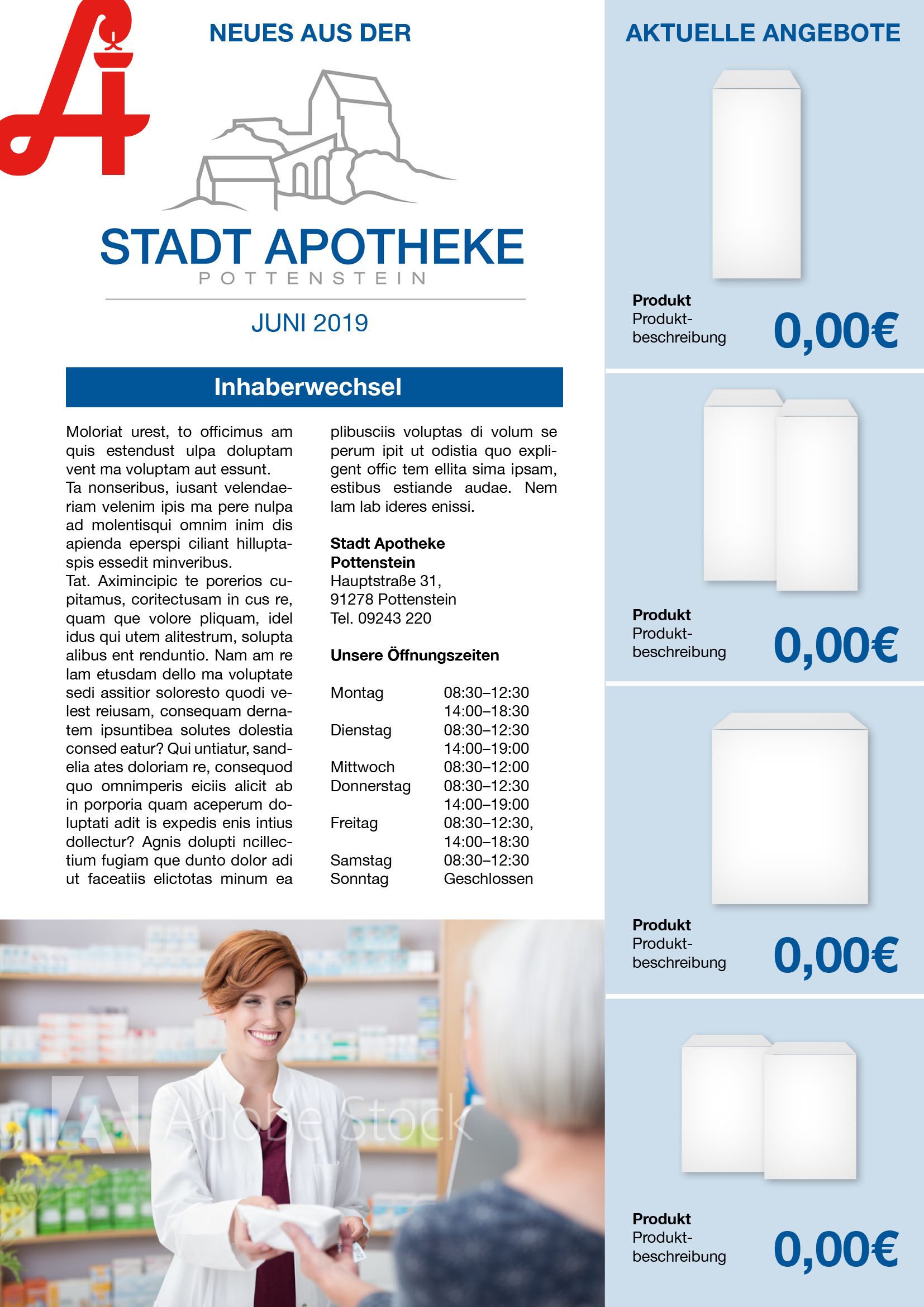 Gestaltung eines Hinweis-Flyers für Apotheke » Flyer-Design » Briefing ...