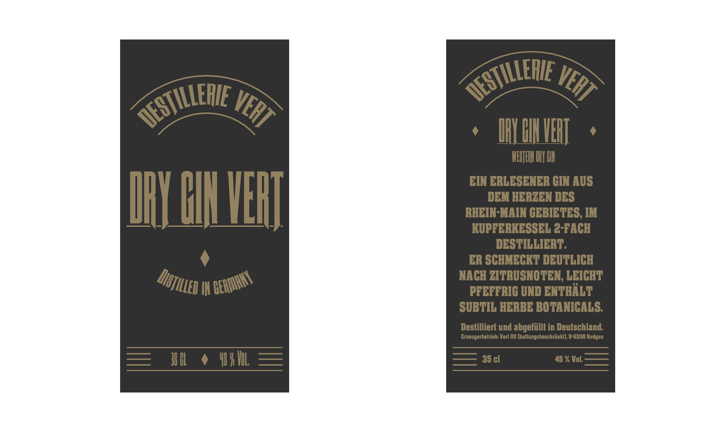 Etiketten-Design für Gin » Product label » designonclick.com