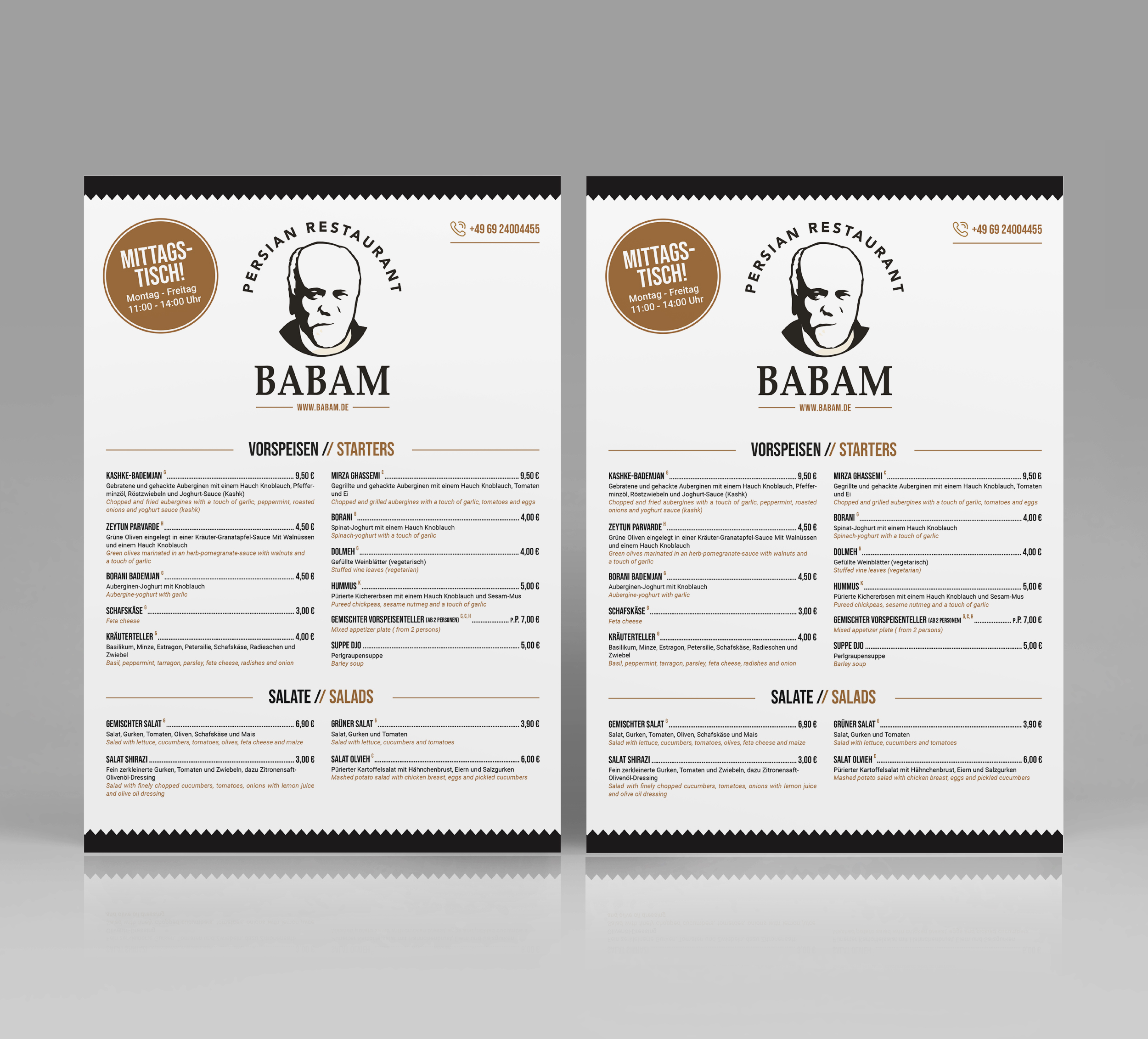 Speisekarten-Design für persisches Restaurant » Speisekarten-Design ...