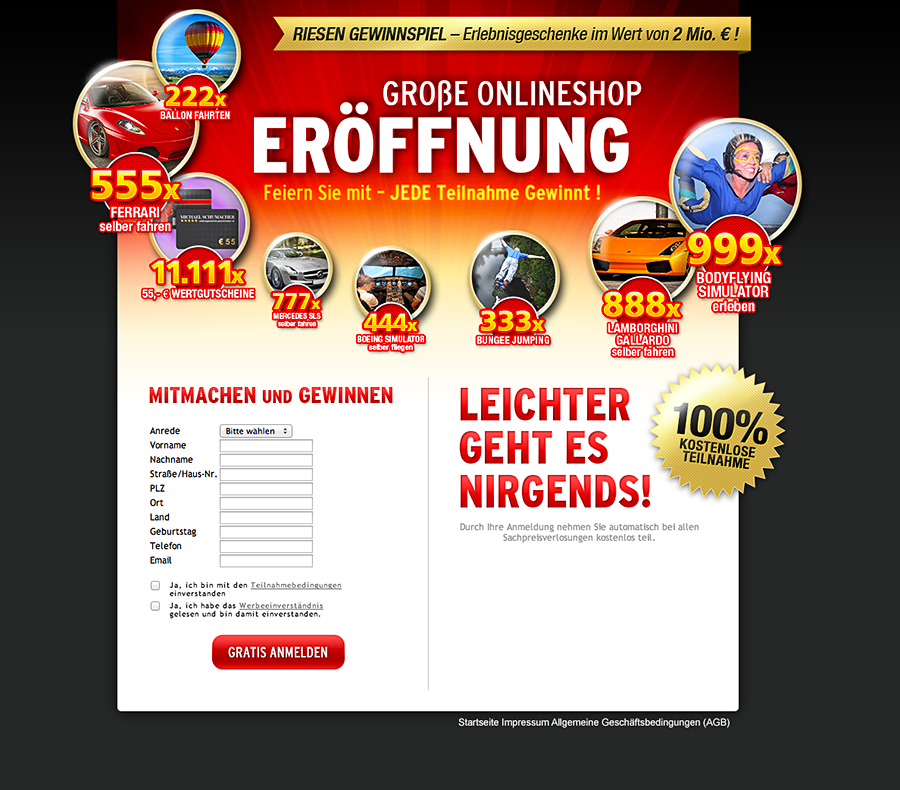 Großen Banner für Gewinnspiel - Eilauftrag - Heute » Webbanner-Design ...