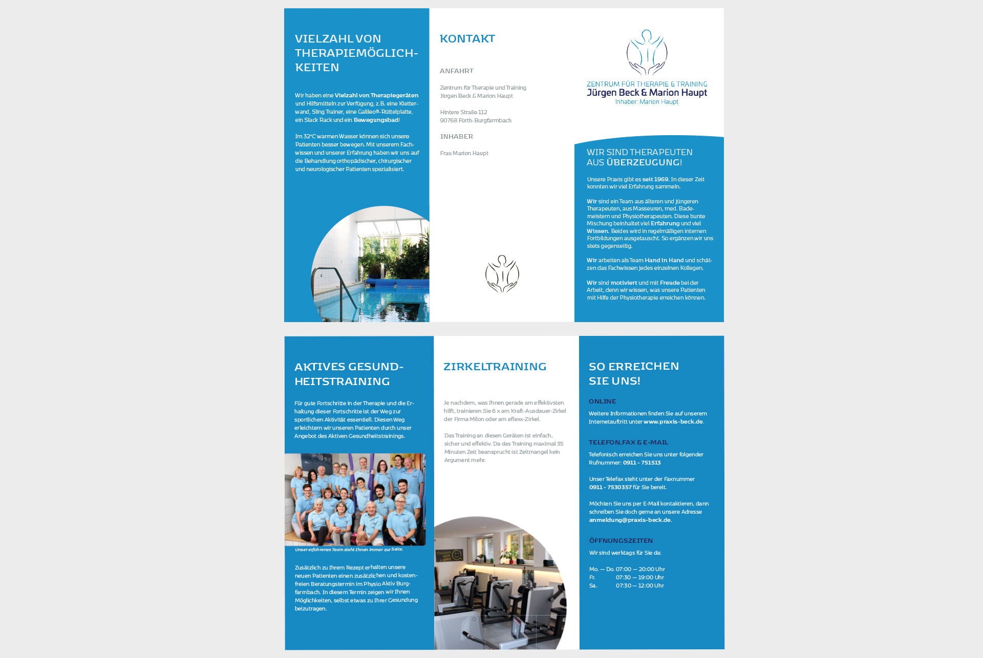 Flyer-Design für Physiotherapie-Praxis » Flyer-Design » Briefing ...
