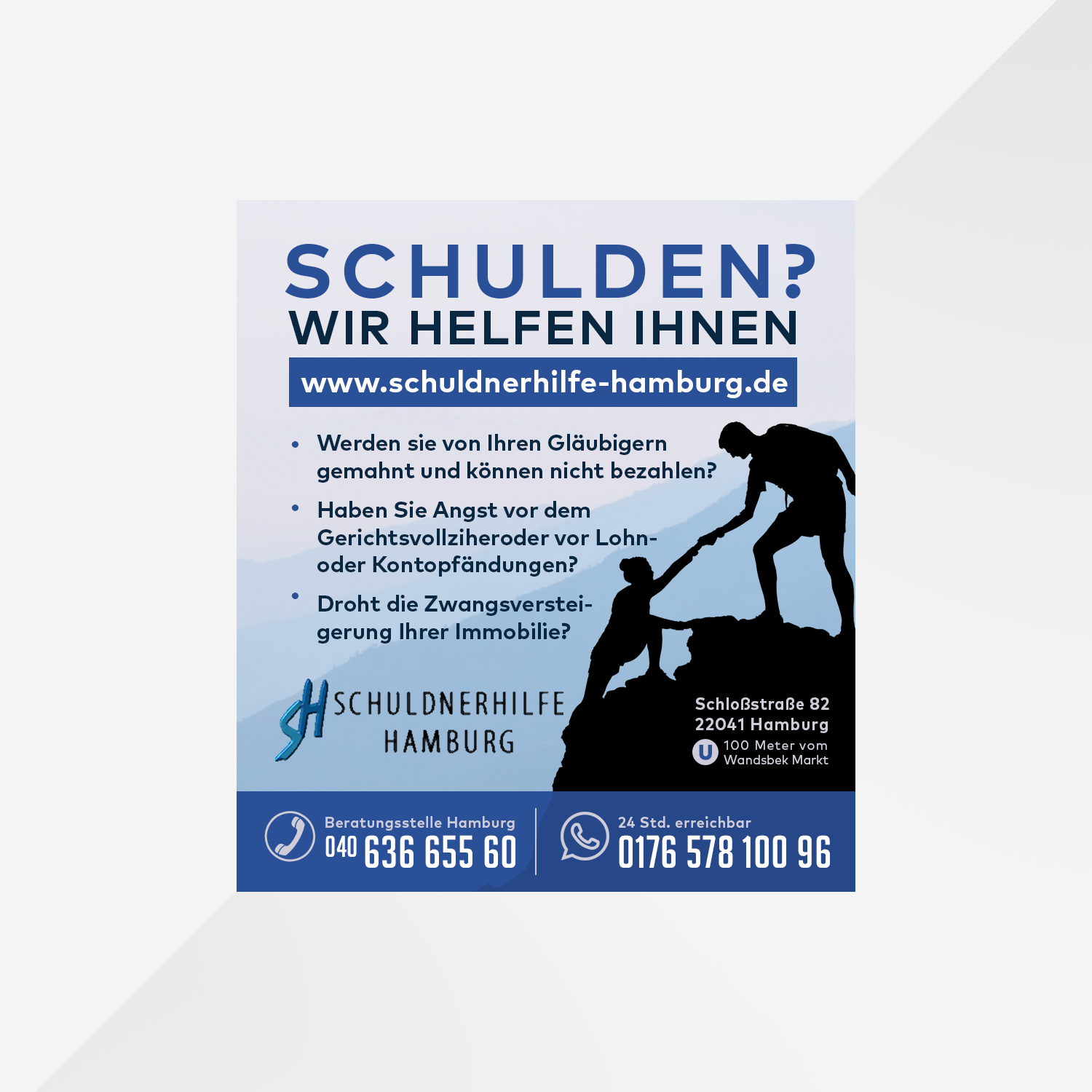 Plakat-Design für Schuldnerberatung » Plakat-Design » designenlassen.de