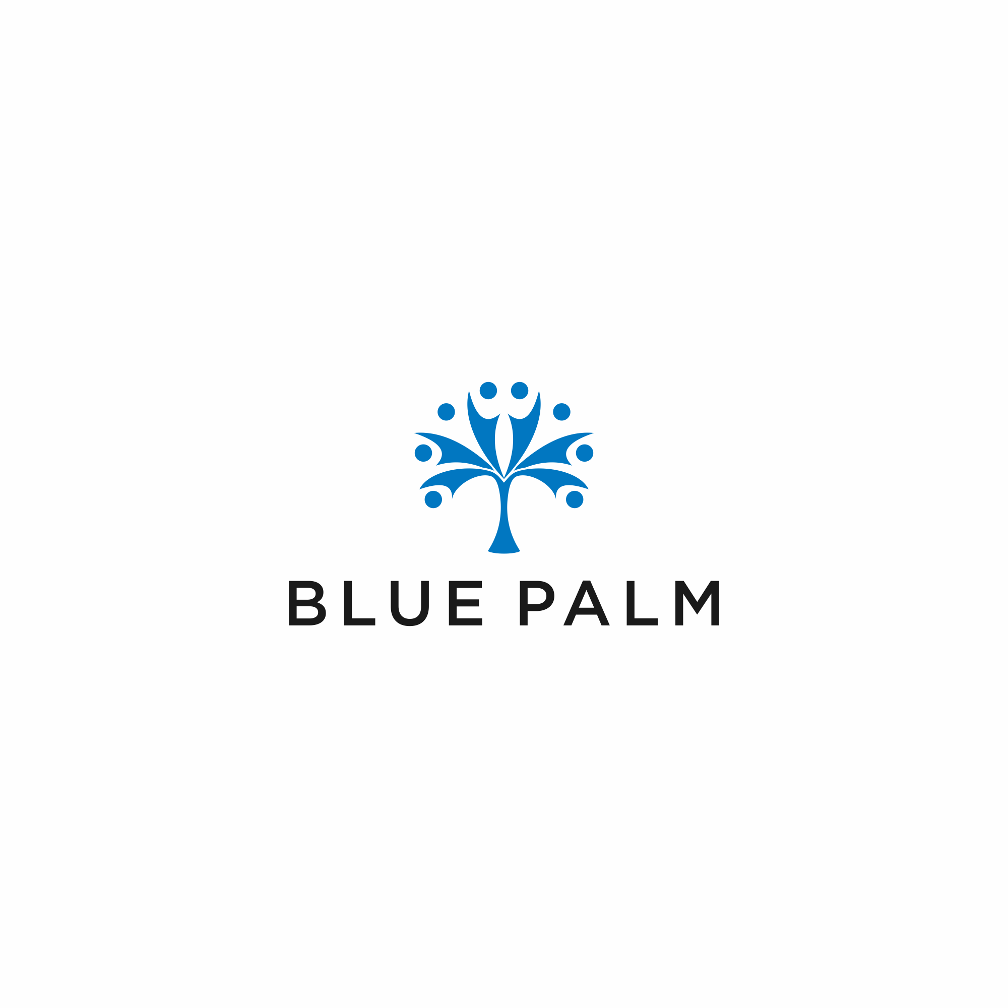 Blaues Palmen-Logo für neue Firma / Logo-Design .. » Logo-Design ...