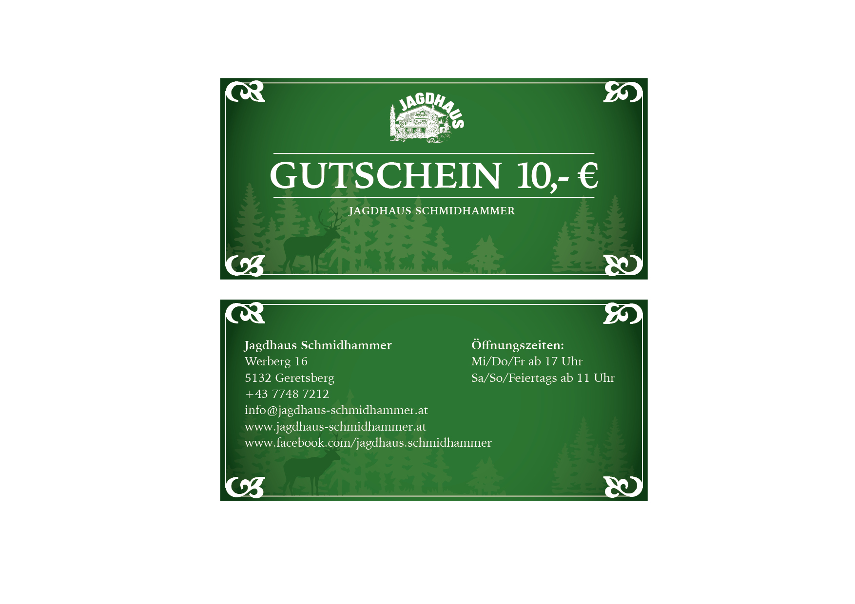 Gutschein-Design für ländliches Restaurant » Gutschein-Design ...