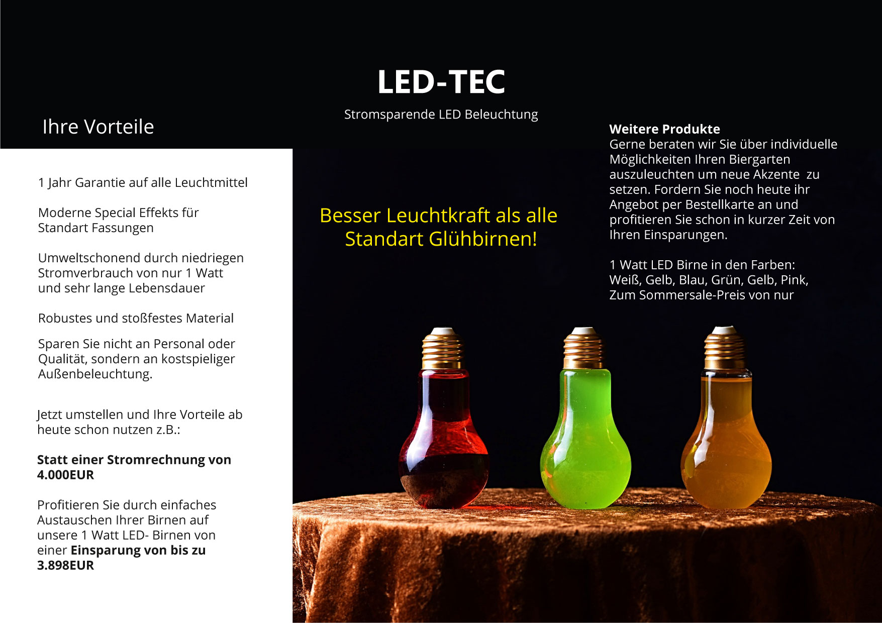 Flyer-Design für Vertrieb von LED-Beleuchtung » Flyer design ...