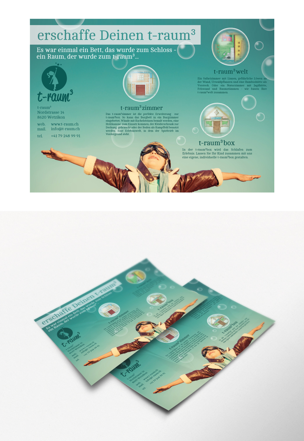 t-raum³ sucht Flyer Designer » Flyer-Design » Briefing » designenlassen.de