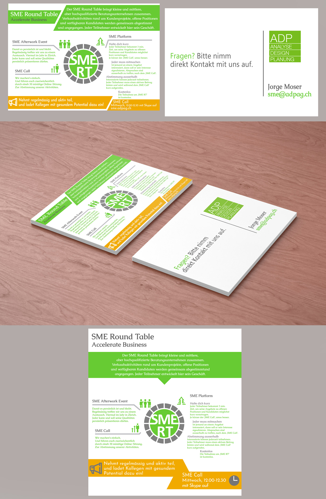Flyer-Design virtueller Round Table » Flyer design » Design briefing ...