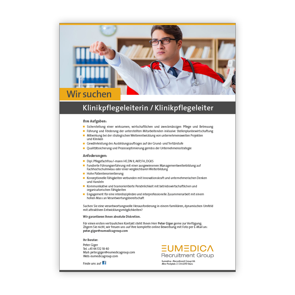 Jobinserat Vorlage medizinischer Bereich » Geschäftspapiere ...