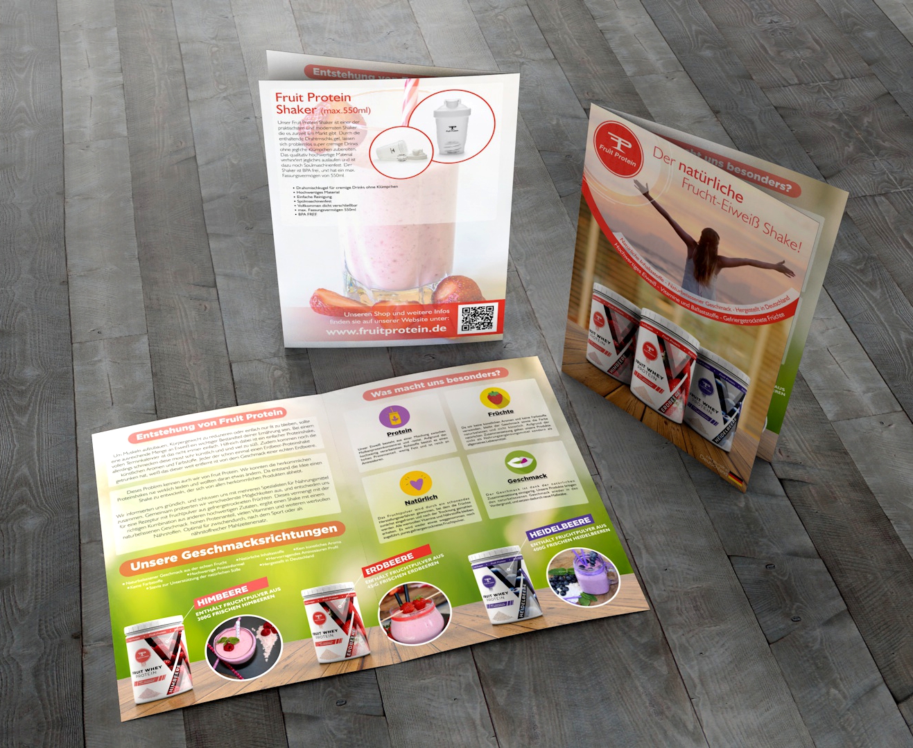 Flyer-Design für Protein Shakes aus frischen, ge.. » Flyer-Design ...