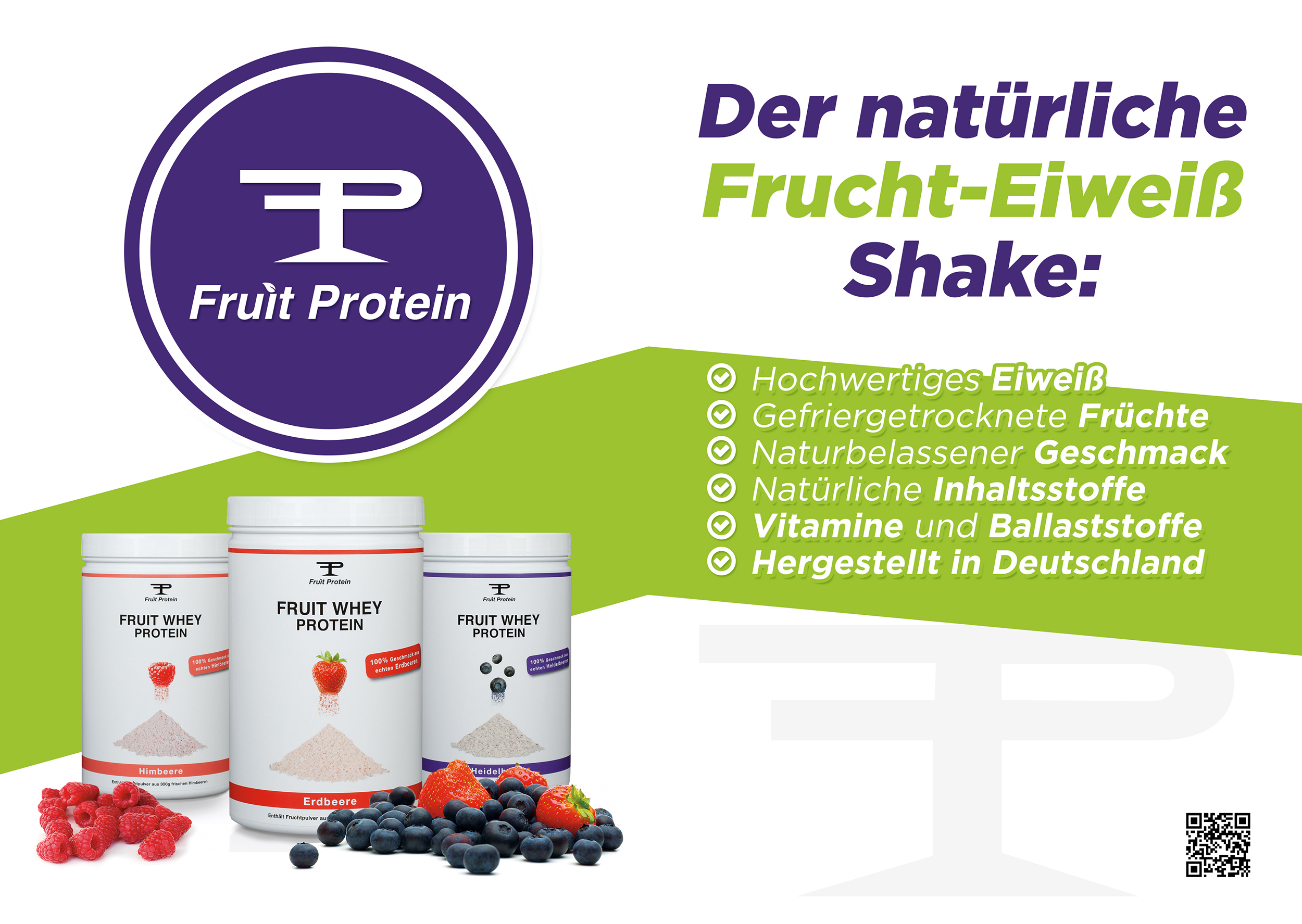 Flyer-Design für Protein Shakes aus frischen, ge.. » Flyer-Design ...