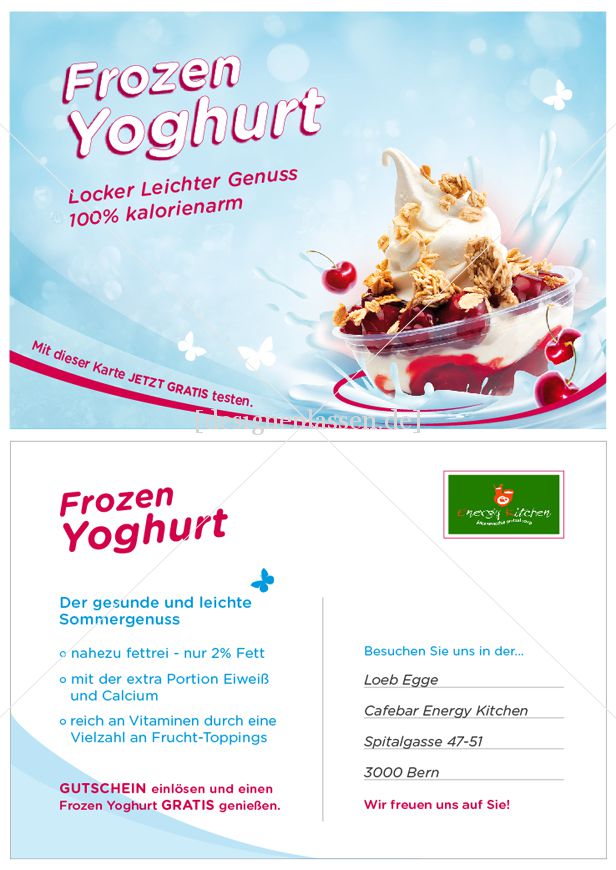 Frozen Yoghurt » Flyer-Design » designenlassen.de