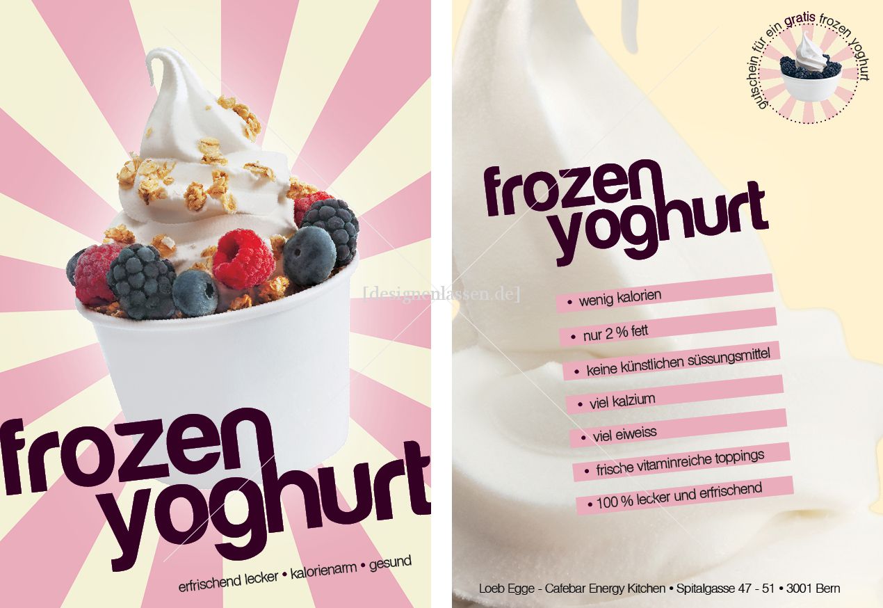 Frozen Yoghurt » Flyer-Design » designenlassen.de