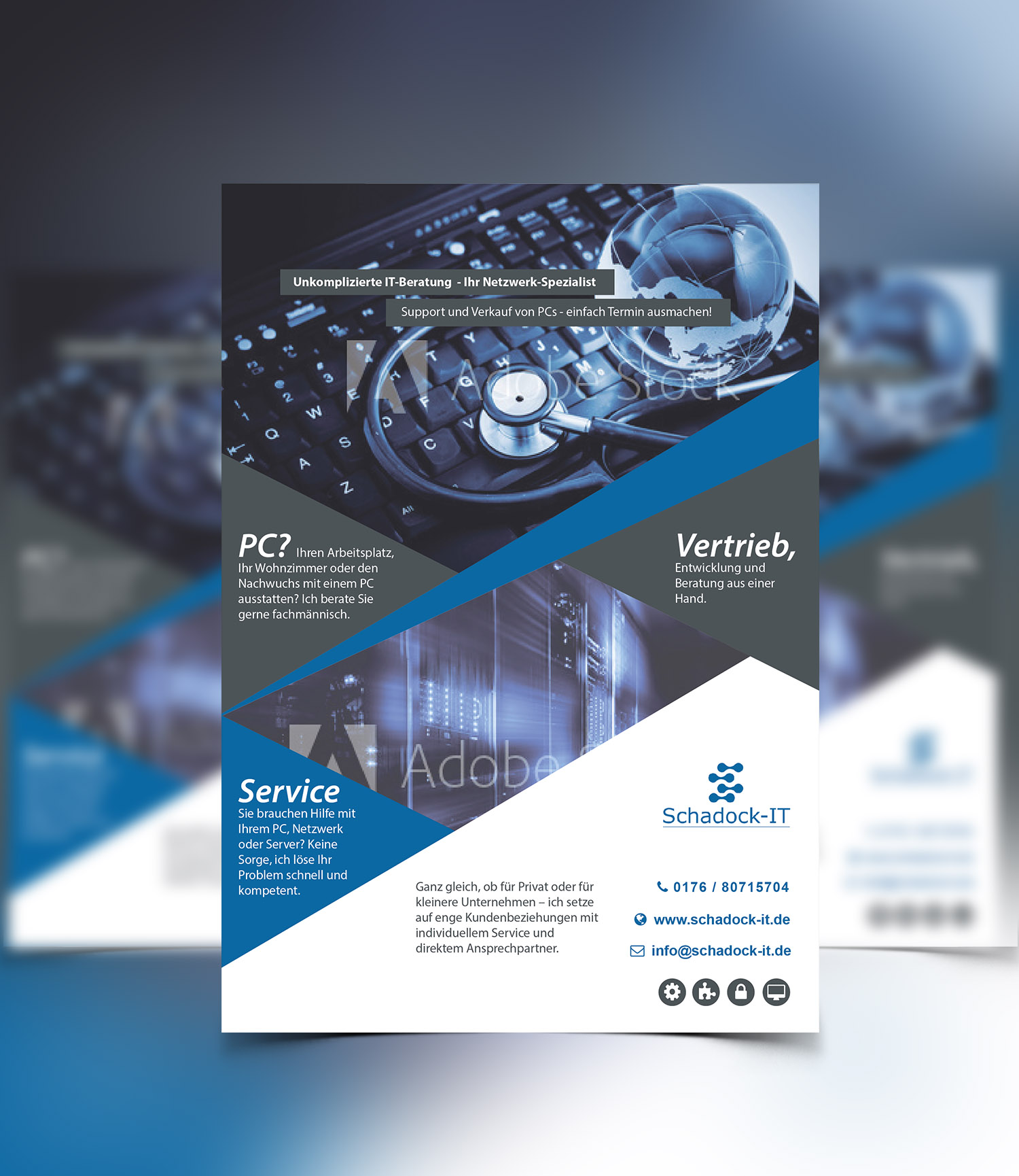 Flyer-Design für IT Support » Flyer design » designonclick.com