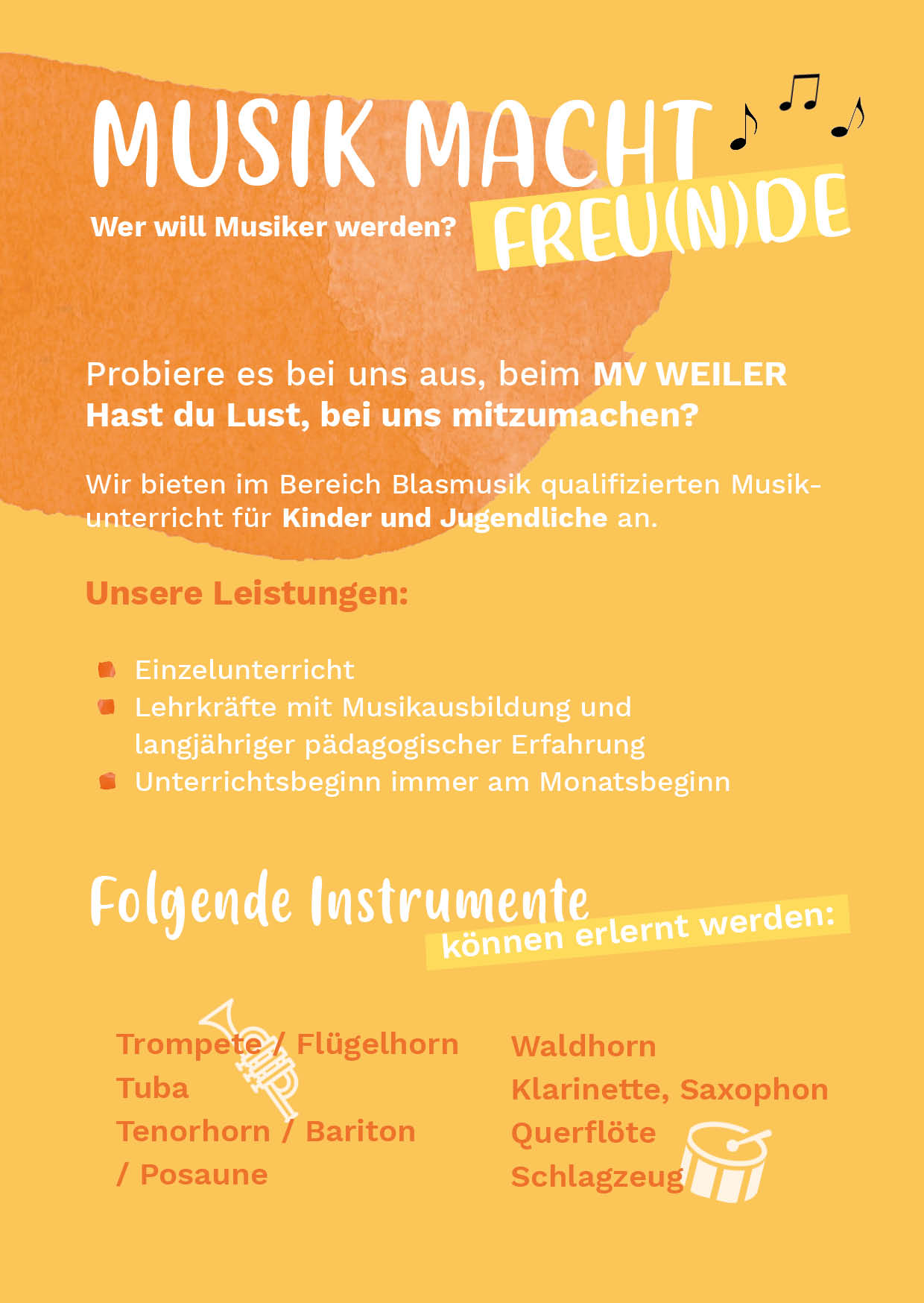 Flyer-Design für Musikverein - Jugendkapelle » Flyer-Design ...