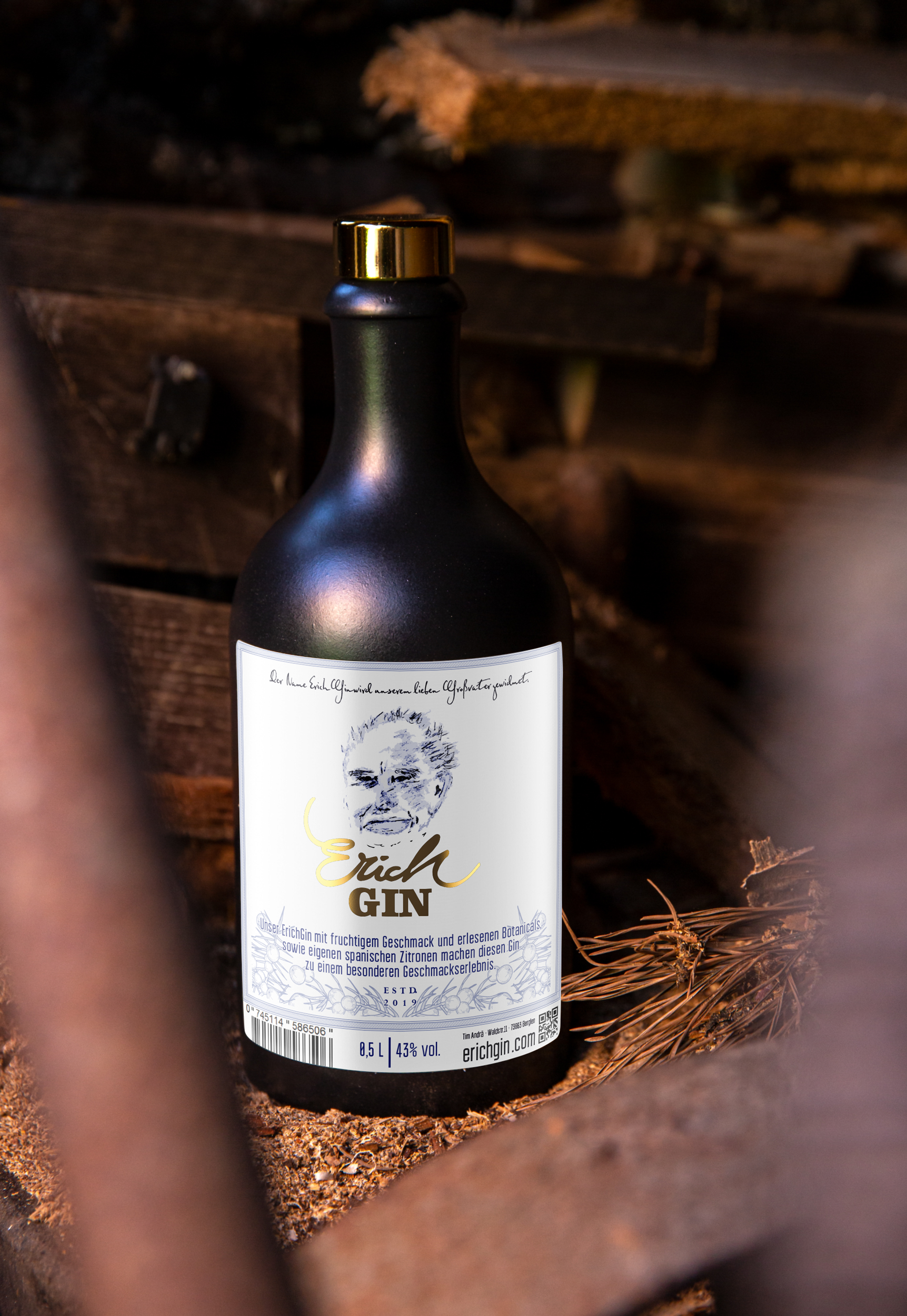Etiketten-Design für Premium Gin » Etiketten » Briefing » designenlassen.at
