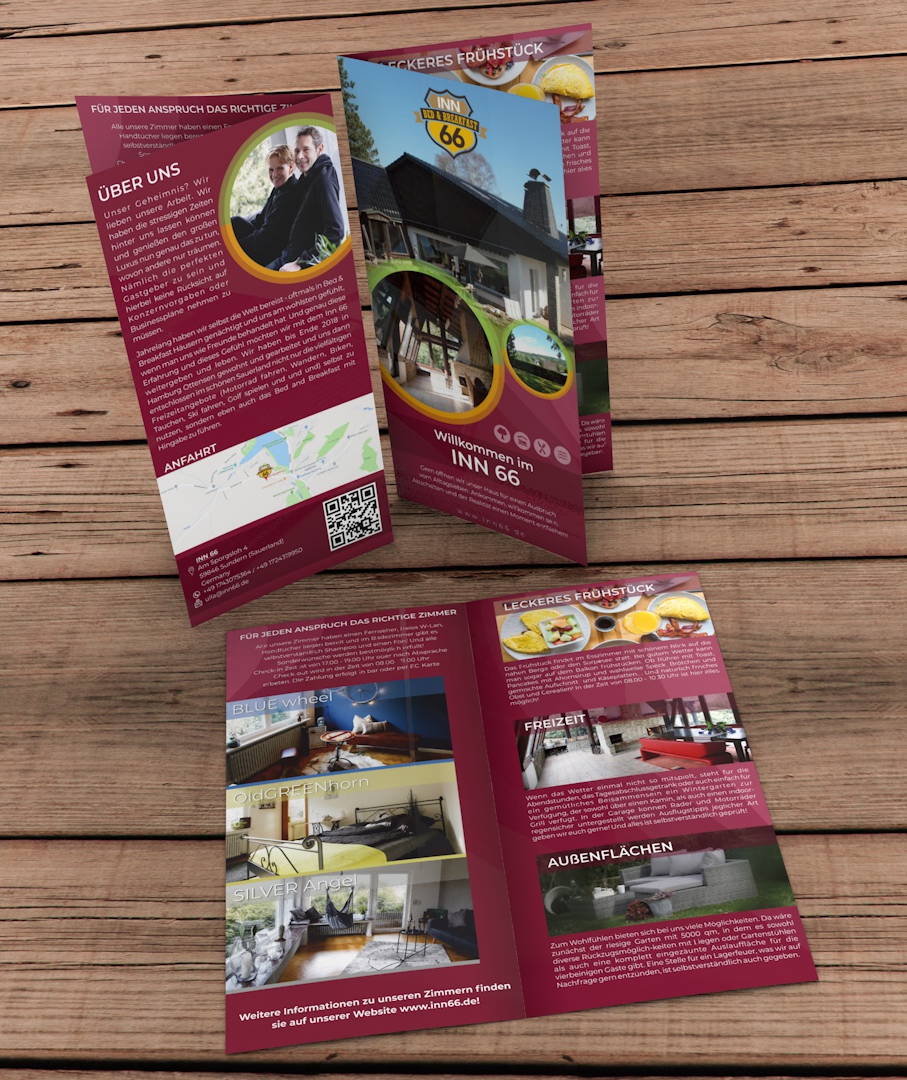 Flyer-Design für Bed & Breakfast am Sorpesee » Flyer-Design ...