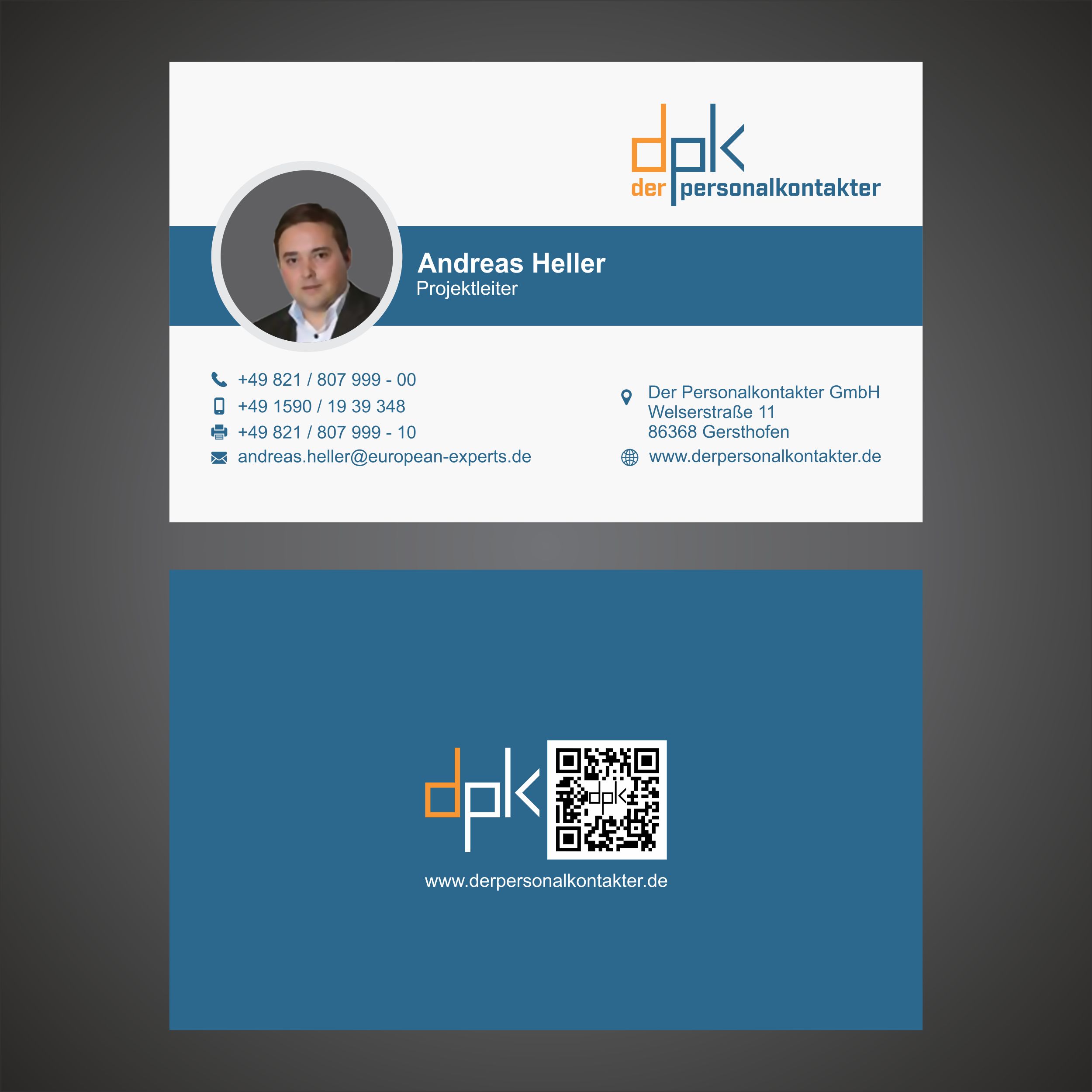 Visitenkarten-Design für Personaldienstleistungen » Visitenkarten ...