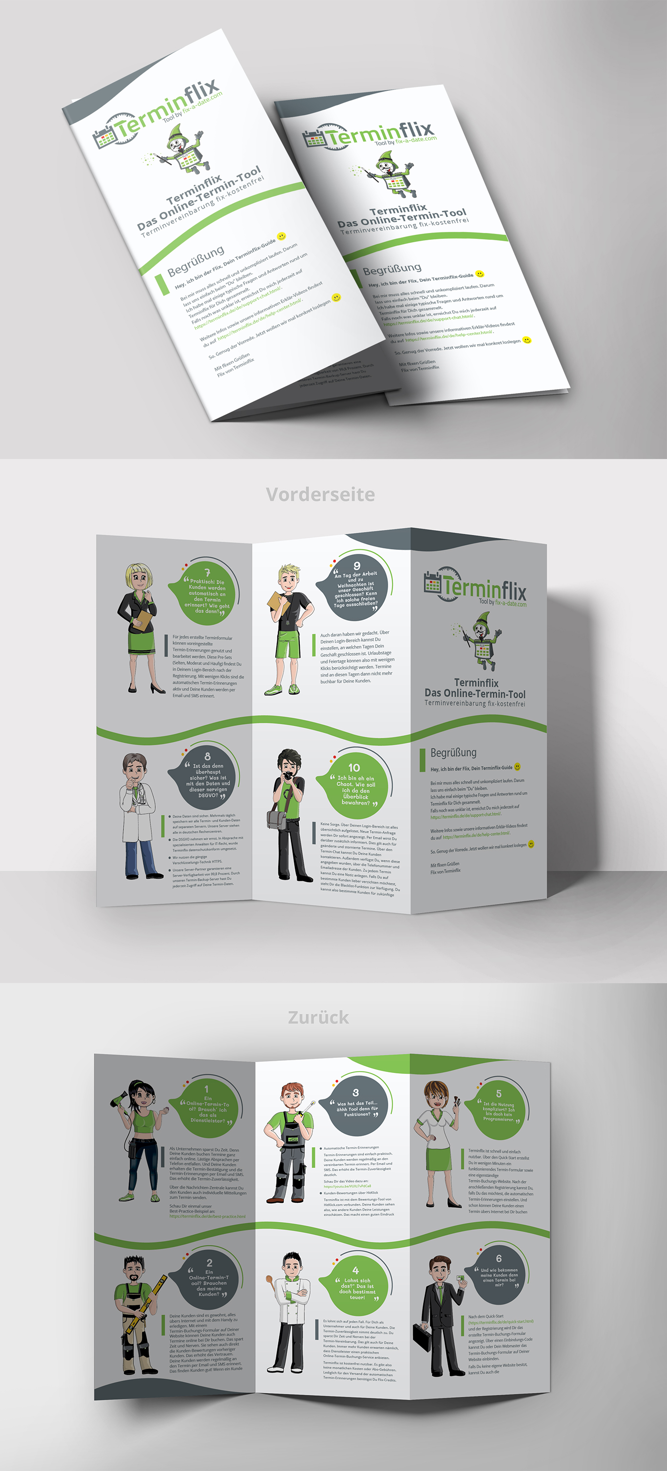 Flyer-Design, Leporello für Start-Up » Flyer-Design » Briefing ...