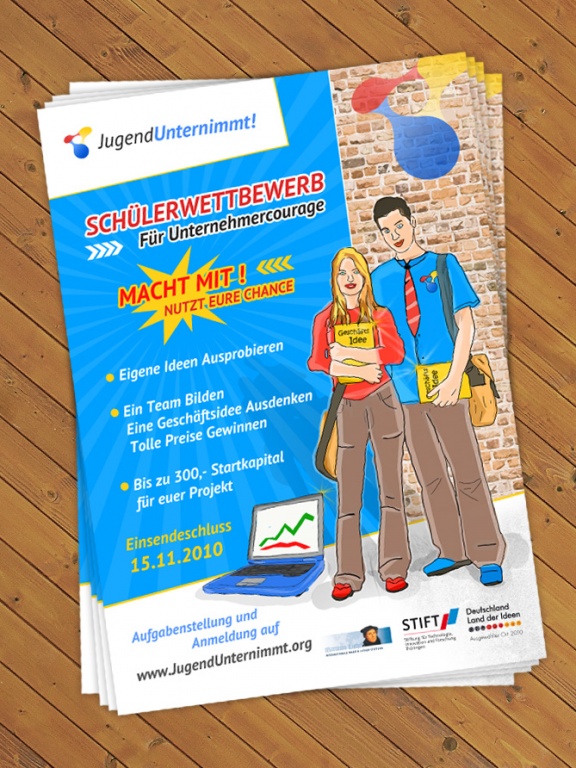 Schülerwettbewerb JugendUnternimmt sucht Plakat .. » Flyer-Design ...