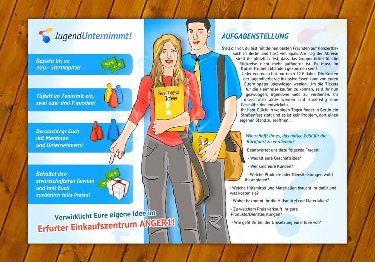 Schülerwettbewerb JugendUnternimmt sucht Plakat .. » Flyer-Design ...